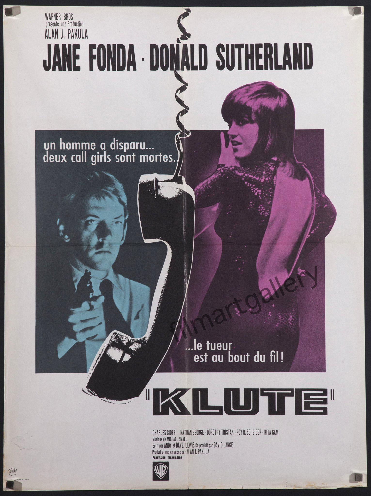 Klute Movie Poster 1972 French small (23x32)