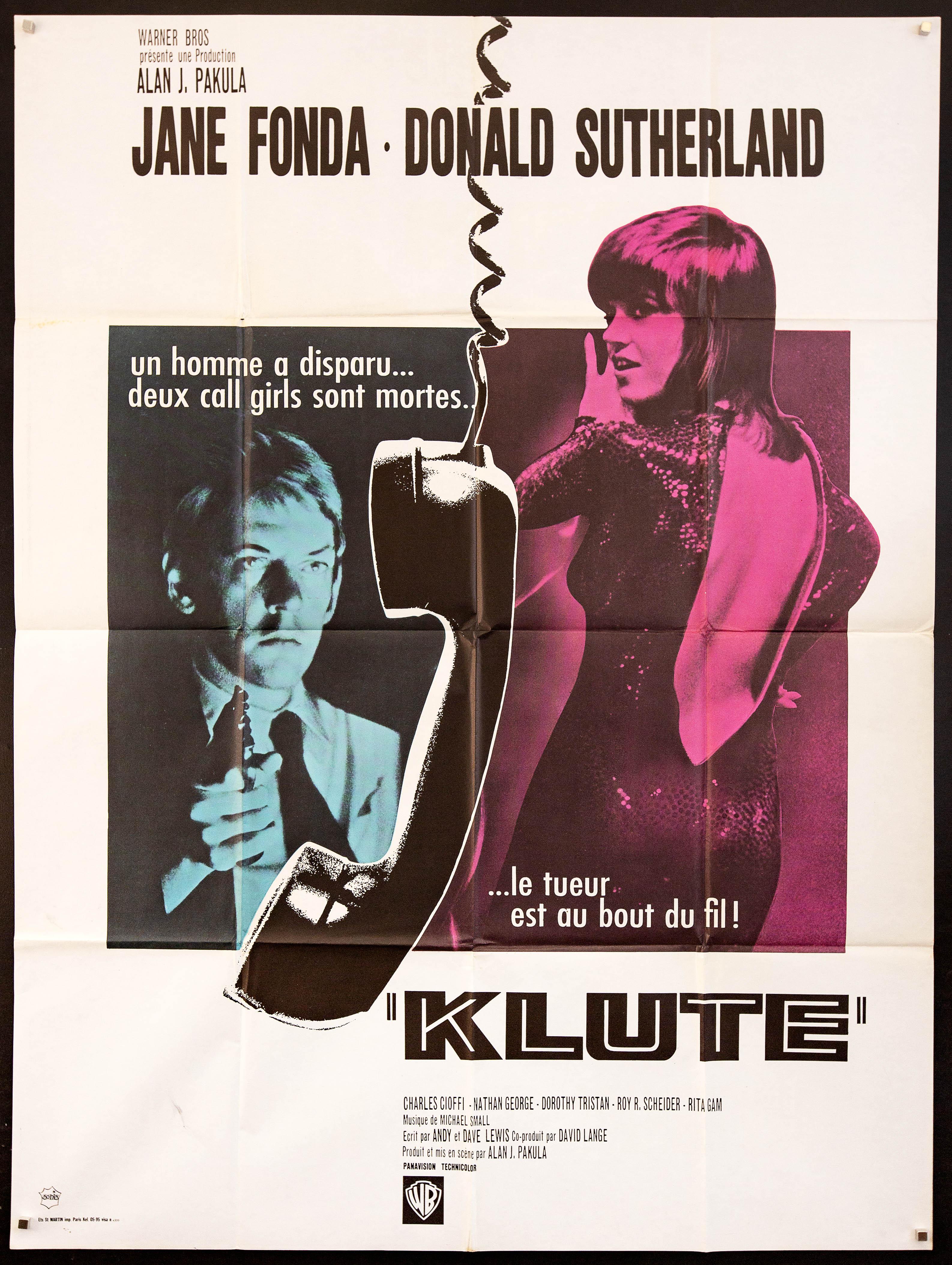 Klute Movie Poster 1972 French 1 Panel (47x63)