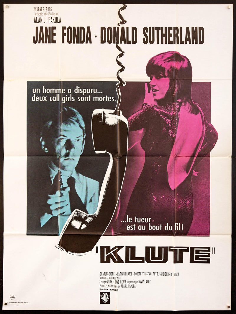 Klute Movie Poster 1972 French 1 Panel (47x63)
