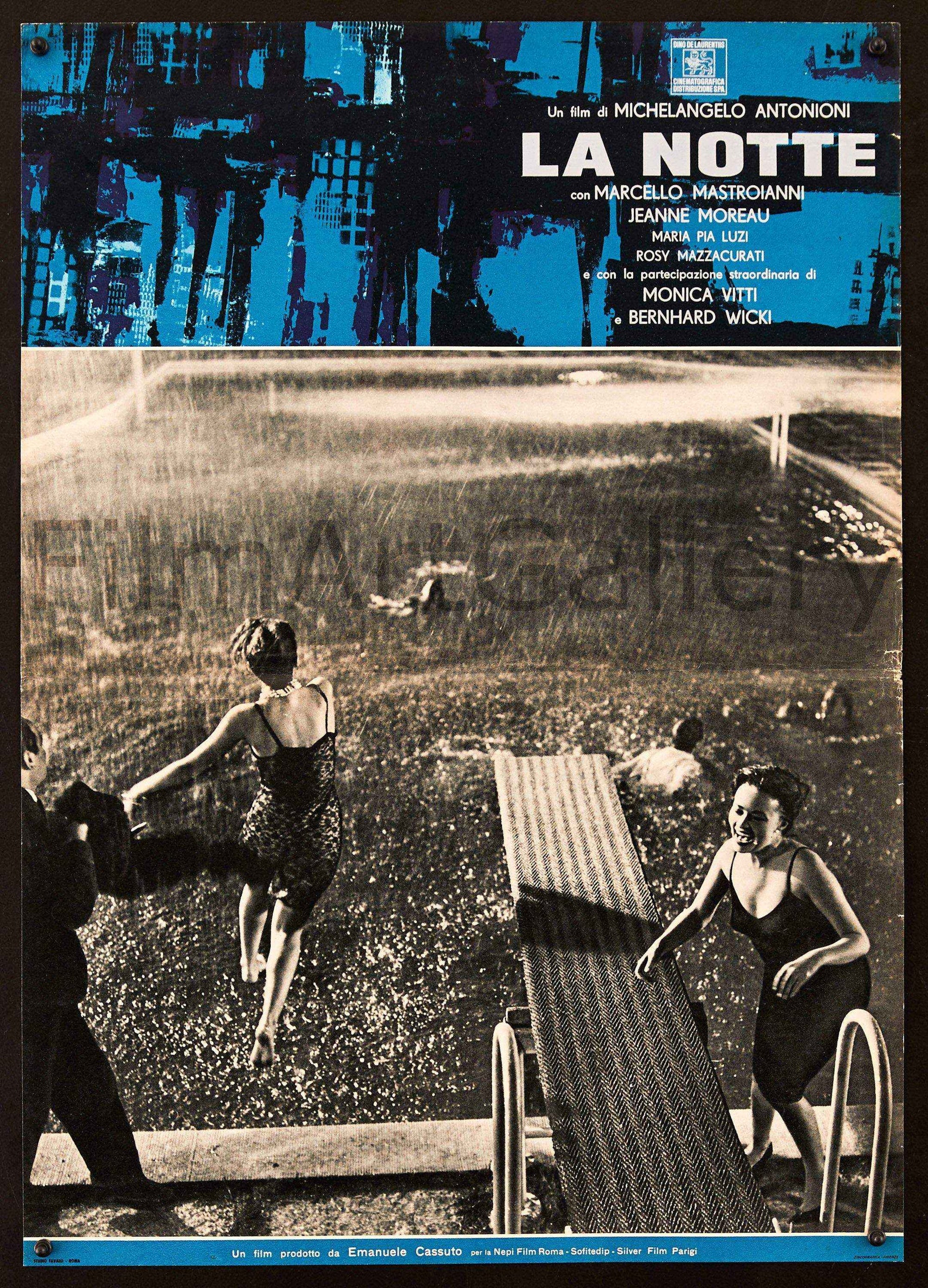 La Notte Movie Poster 1961 Italian Photobusta (18x26)