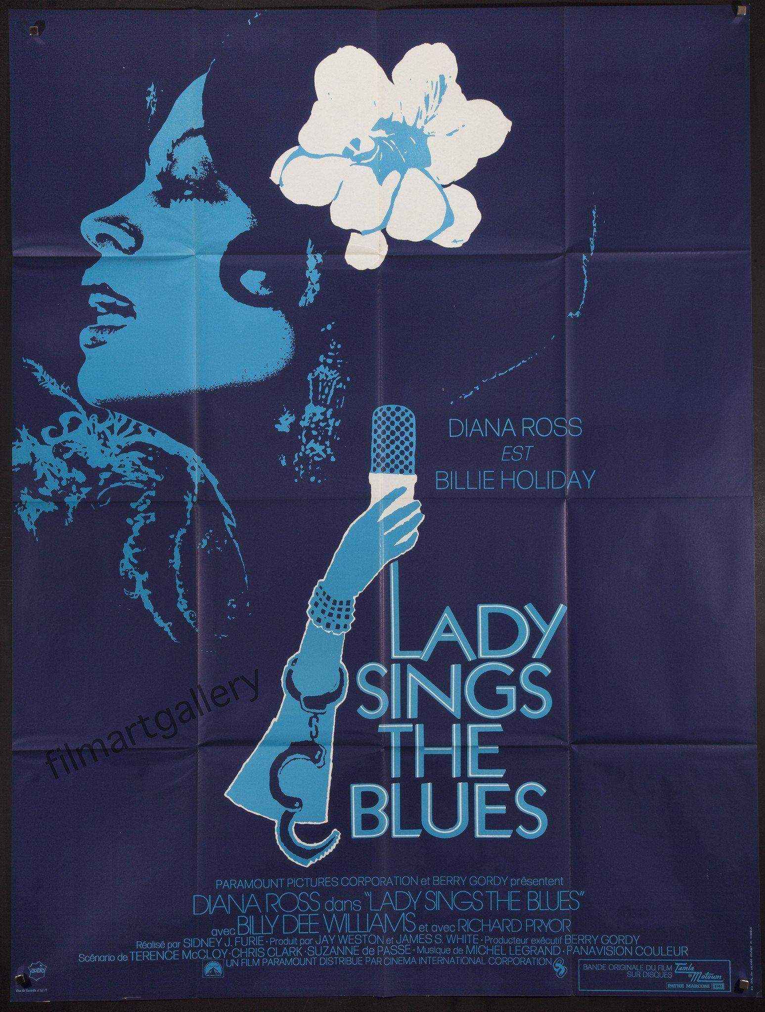 Lady Sings the Blues Movie Poster 1973 French 1 panel (47x63)