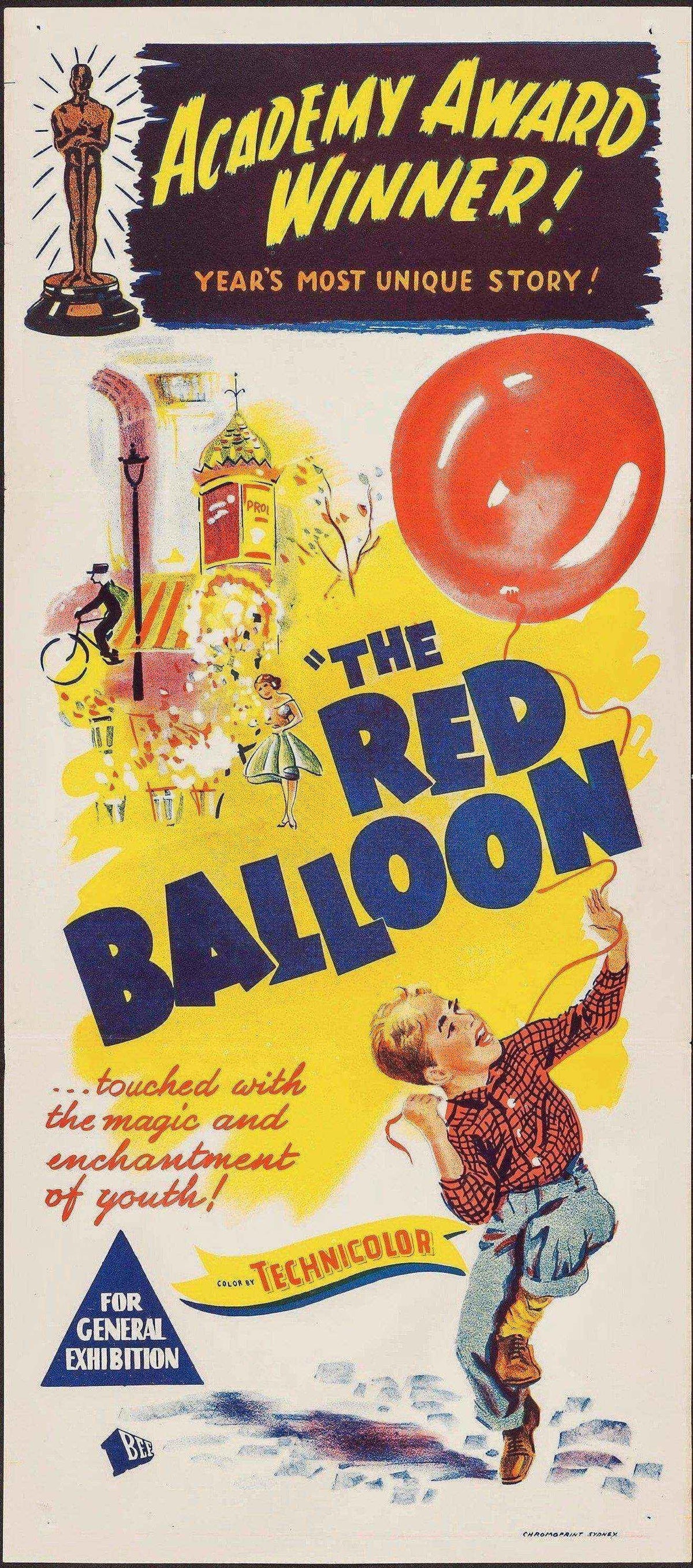 Le Ballon Rouge (The Red Balloon) Movie Poster 1957 Australian