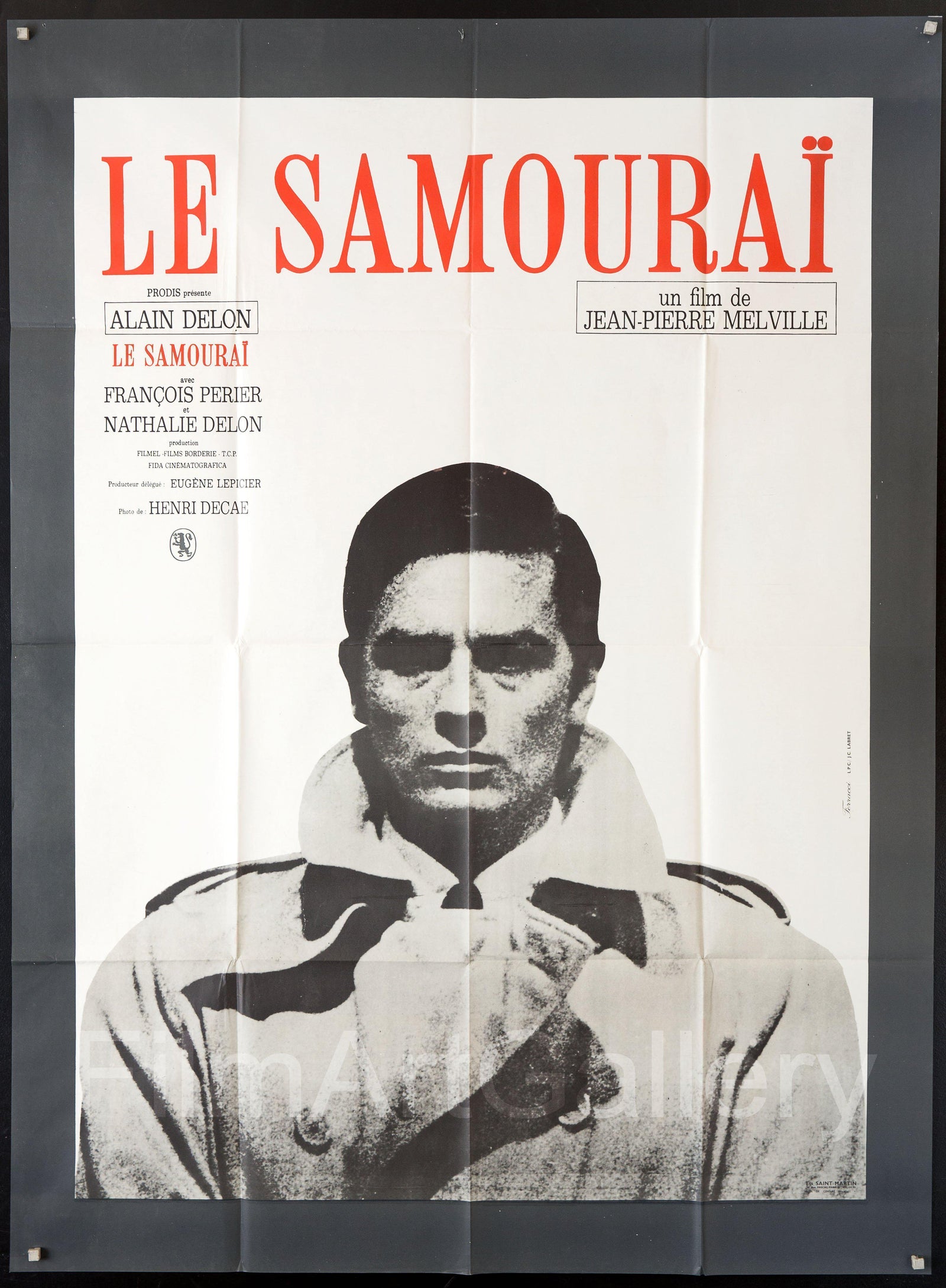 Le Samourai Movie Poster 1967 French 1 panel (47x63)