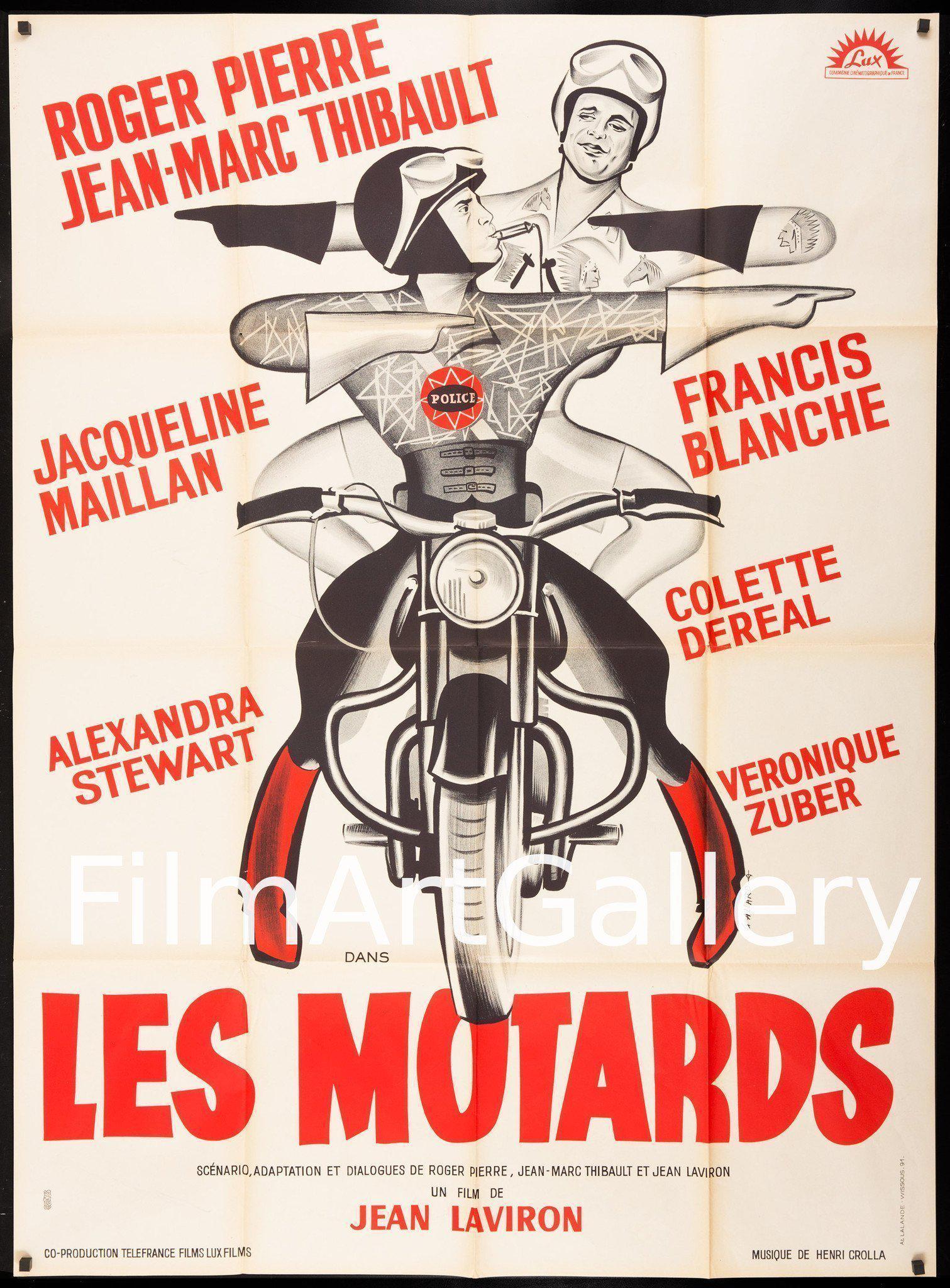 Les Motards Movie Poster 1966 ri French 1 Panel (47x63)