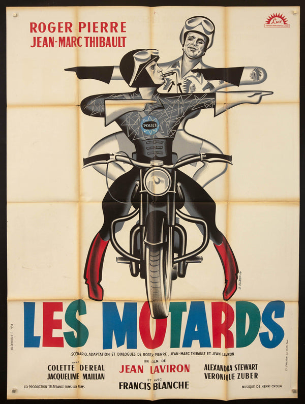 Les Motards Movie Poster 1958 French 1 panel (47x63)