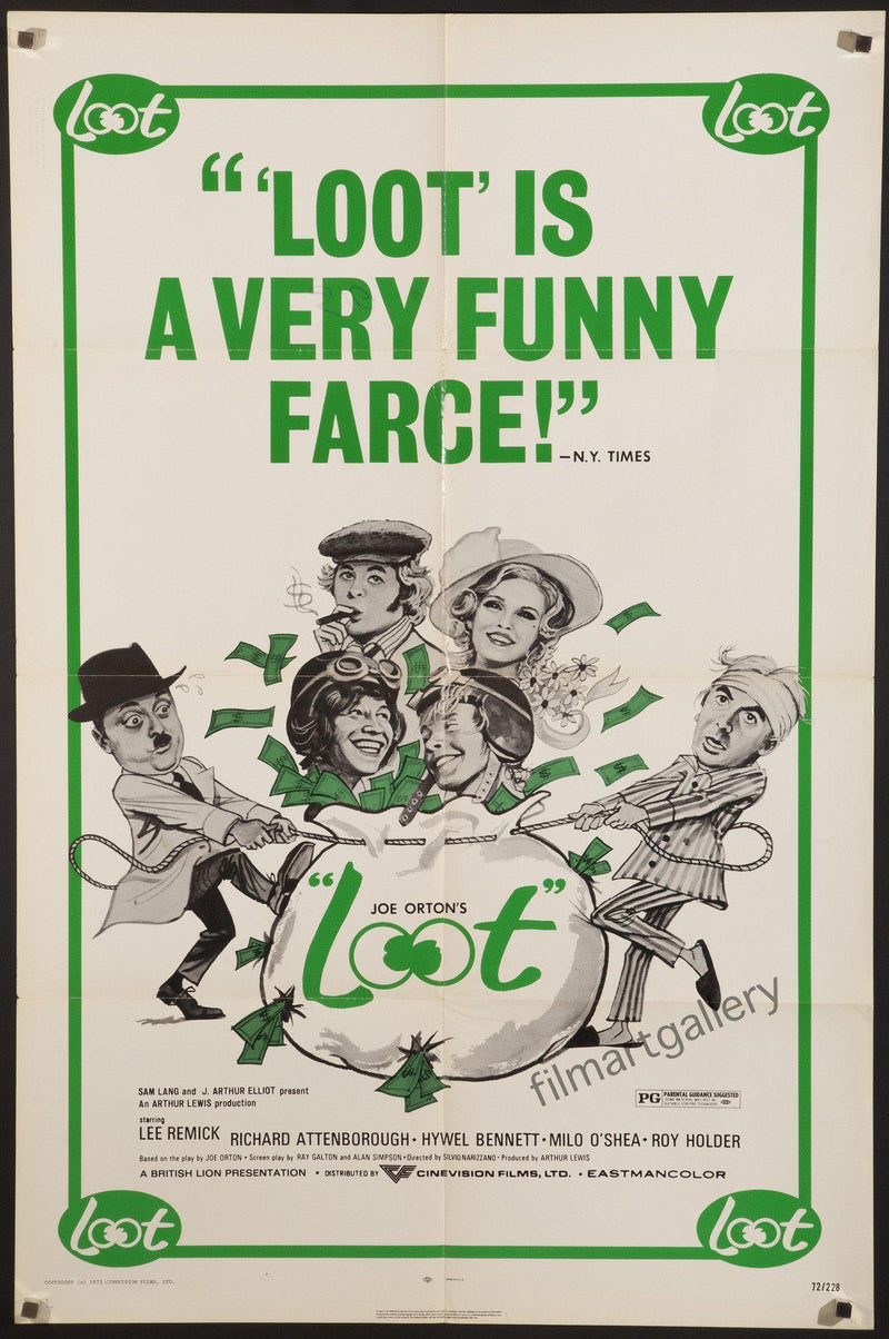 Loot Movie Poster 1972 1 Sheet (27x41)