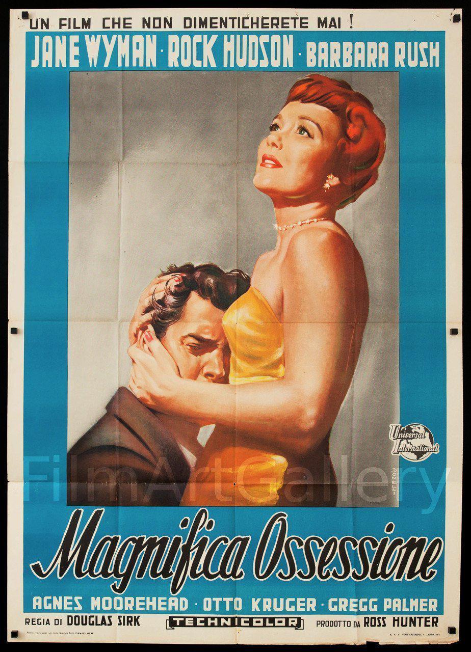 Magnificent Obsession Movie Poster 1954 Italian 2 Foglio (39x55)