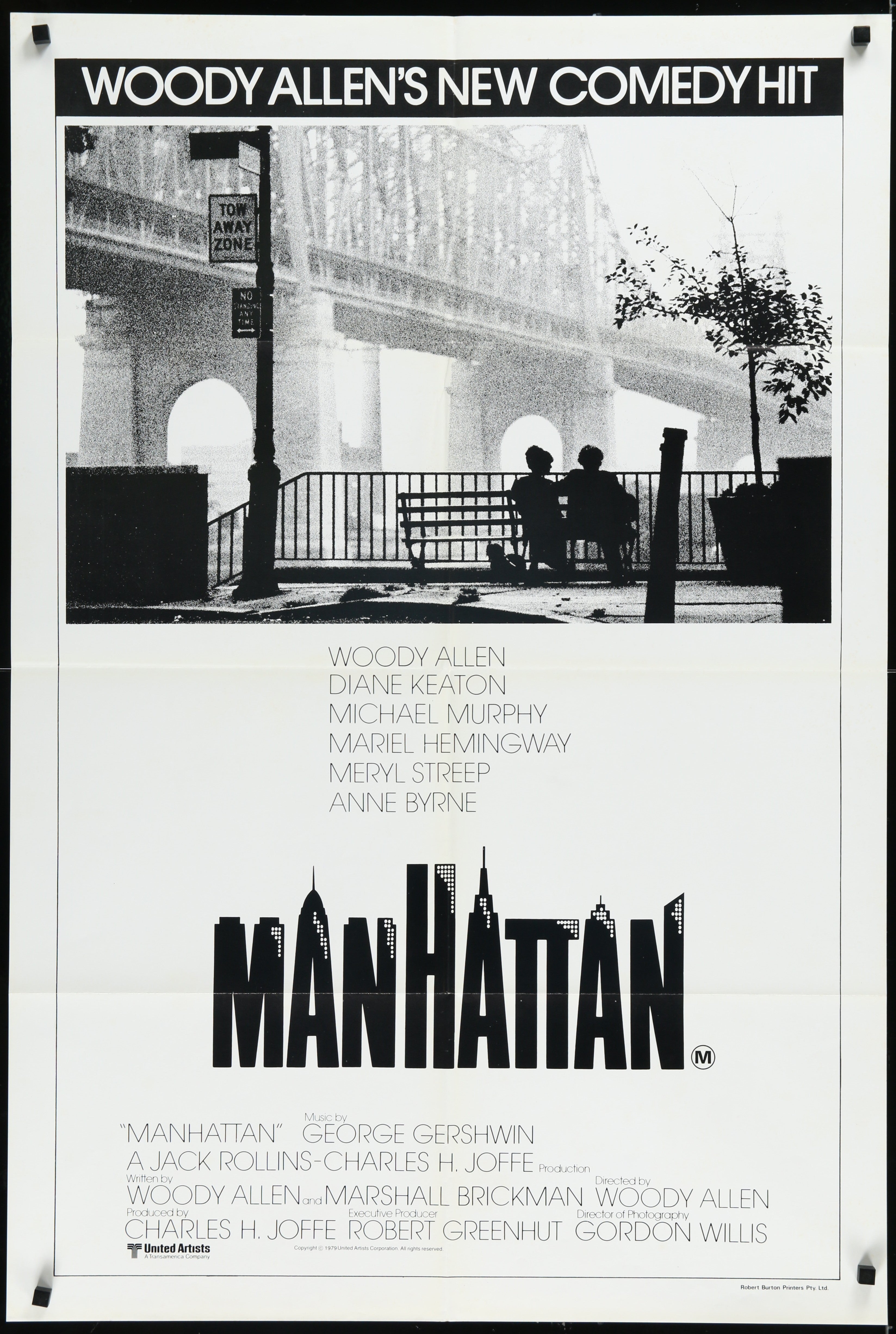 Manhattan Movie Poster 1979 1 Sheet (27x41)