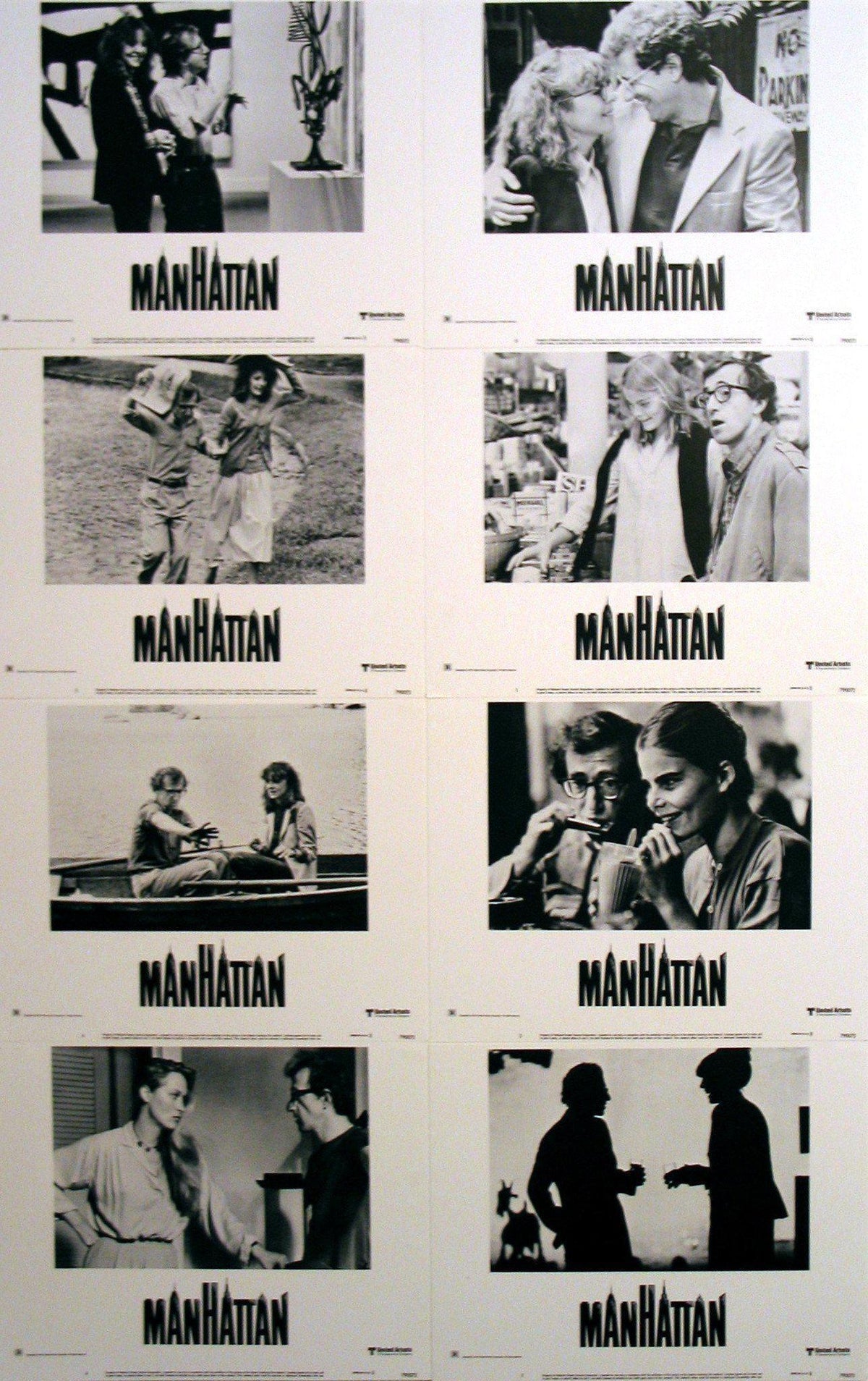 Manhattan Movie Poster 1979 Lobby Card Set (8-11x14)
