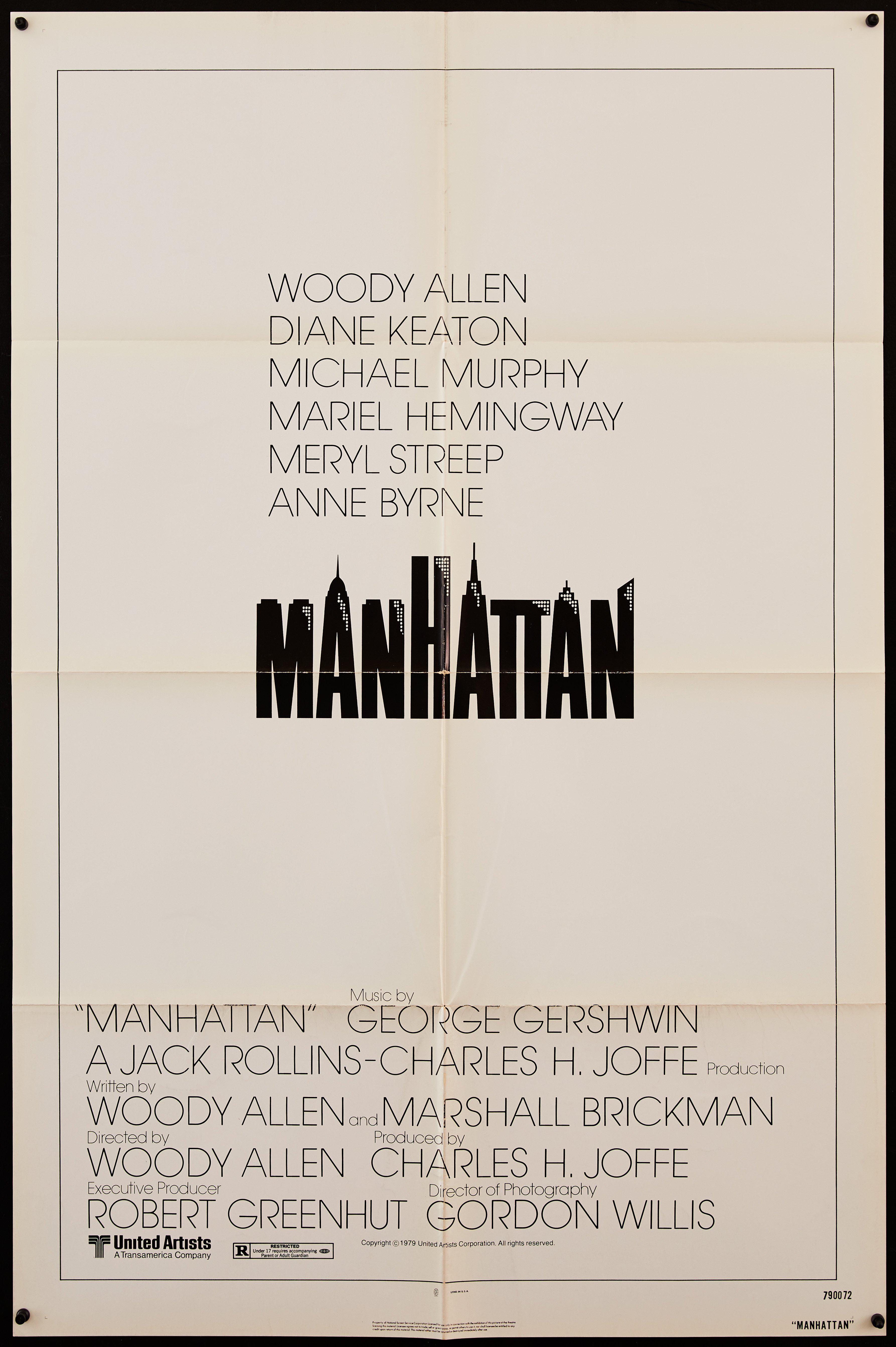 Manhattan Movie Poster 1979 1 Sheet (27x41)