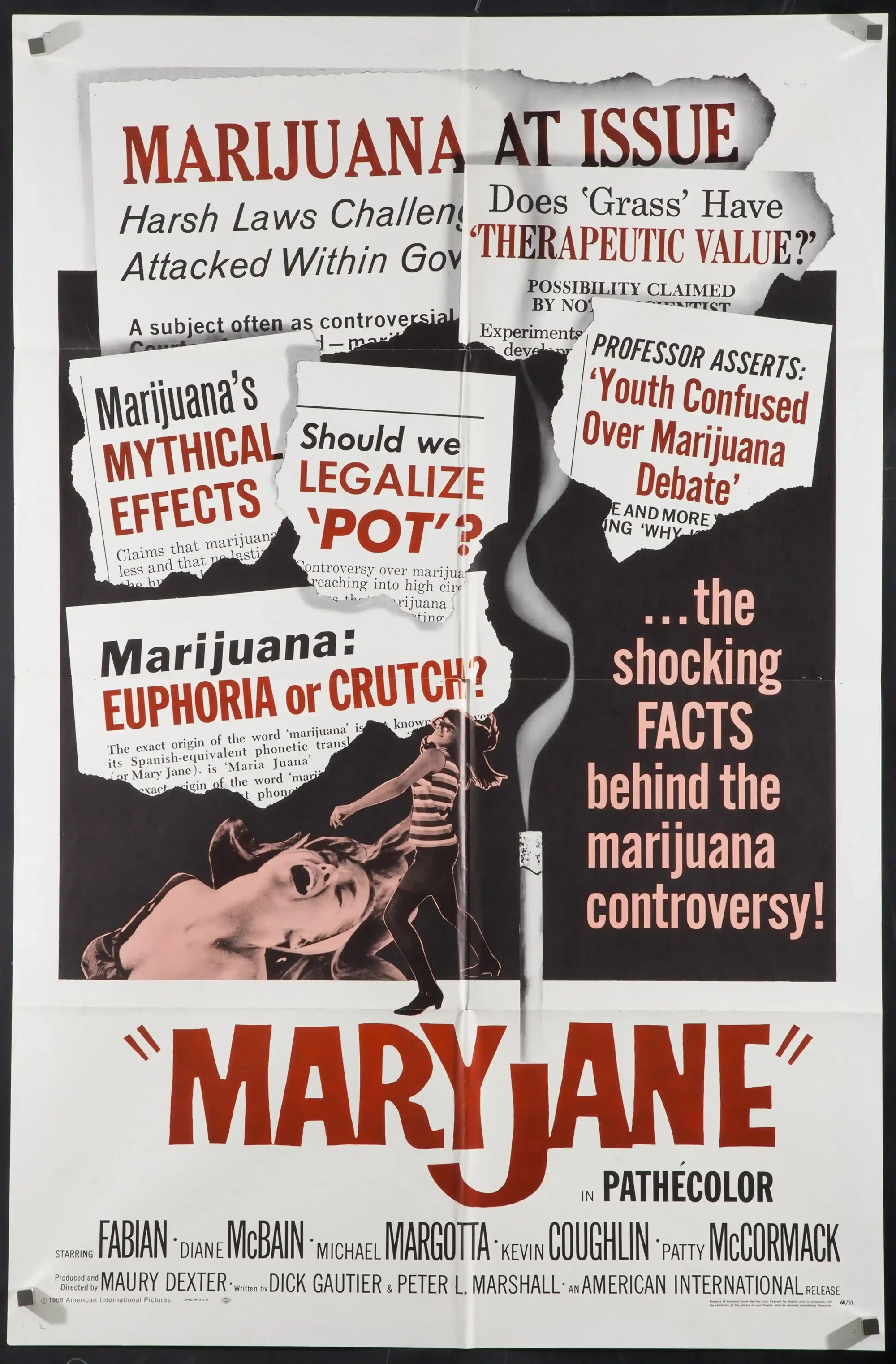 Mary Jane Movie Poster 1968 1 Sheet (27x41)