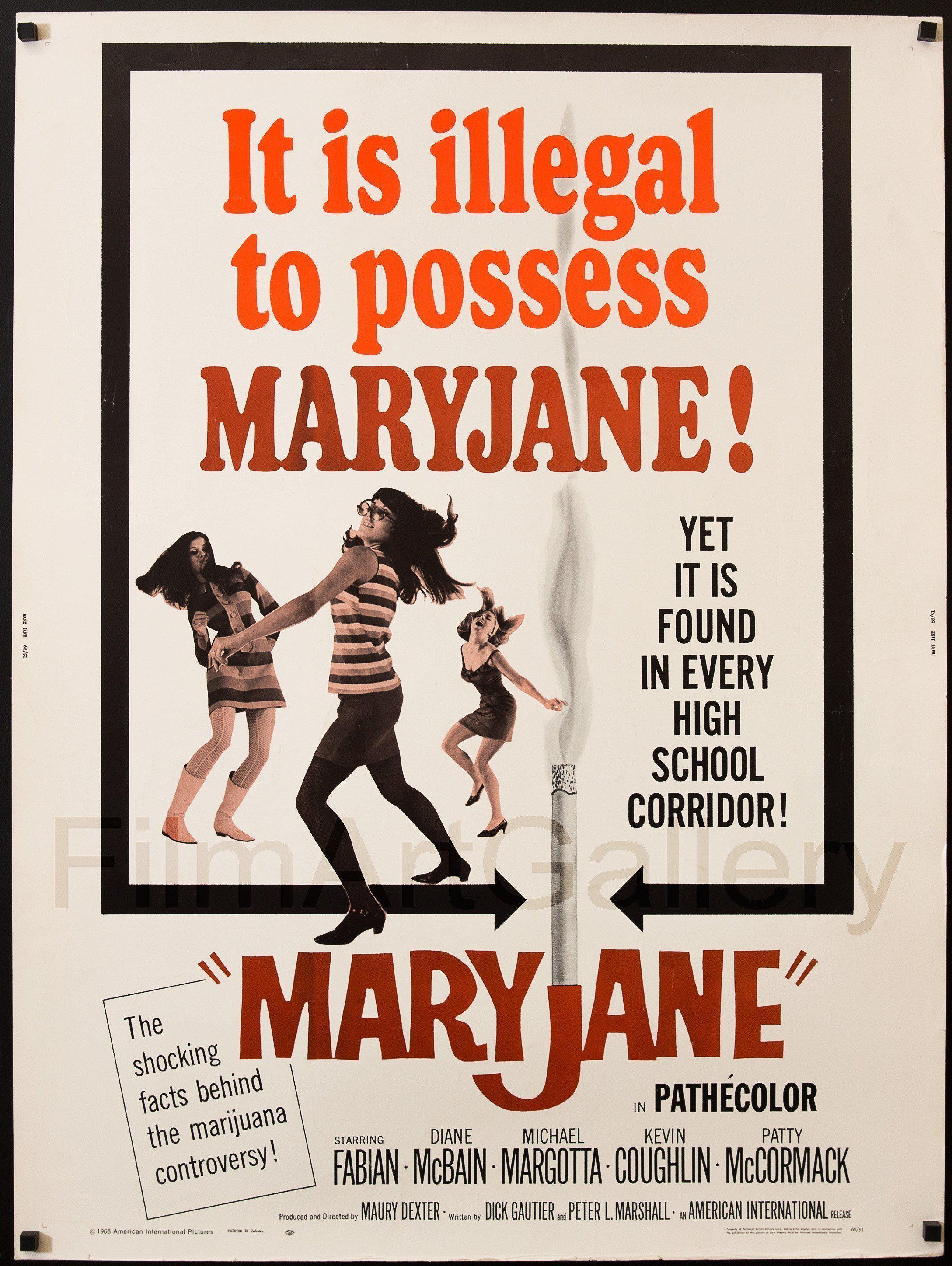 Mary Jane Movie Poster 1968 U.S. 30x40