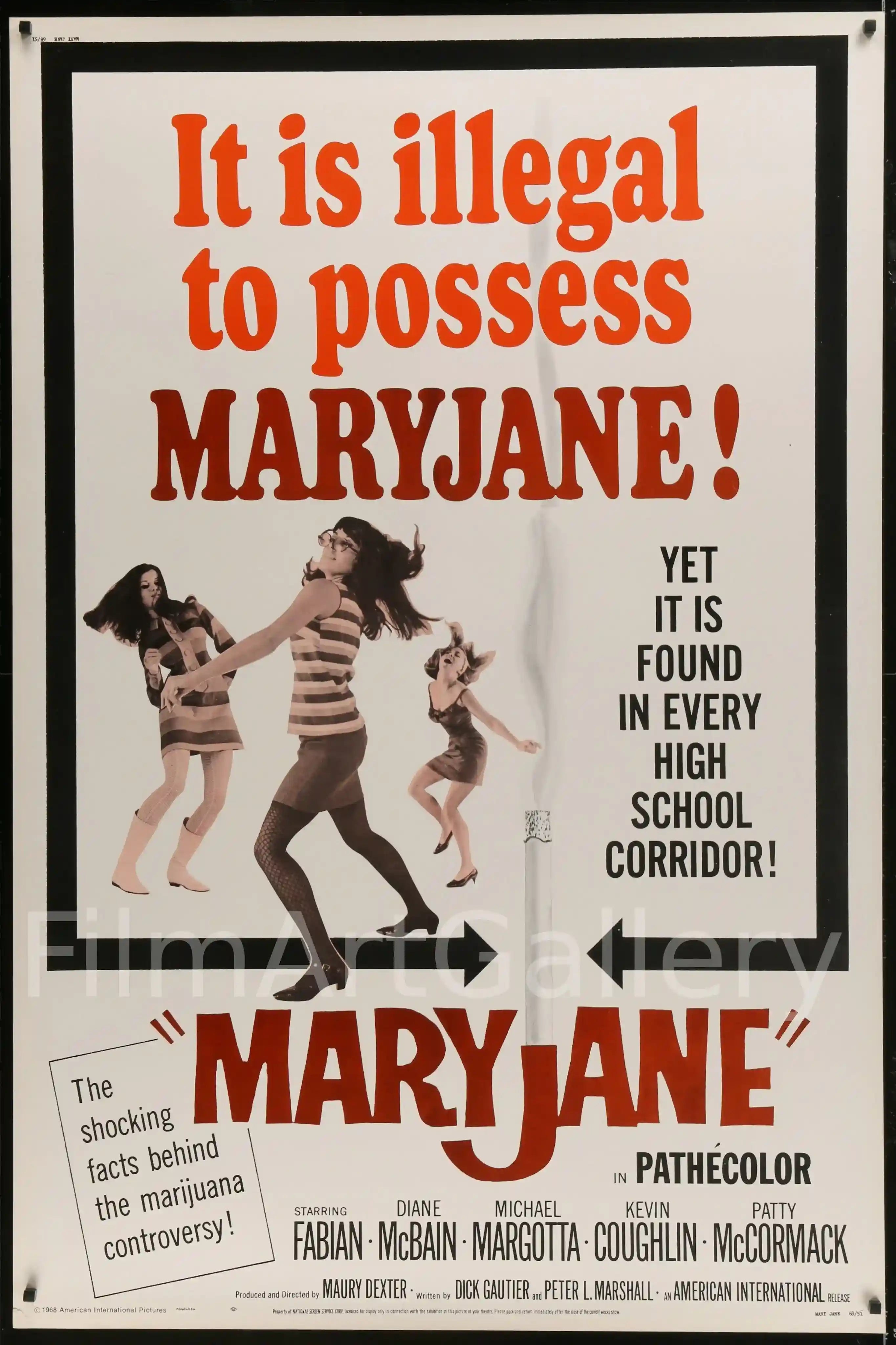 Mary Jane Movie Poster 1968 40x60