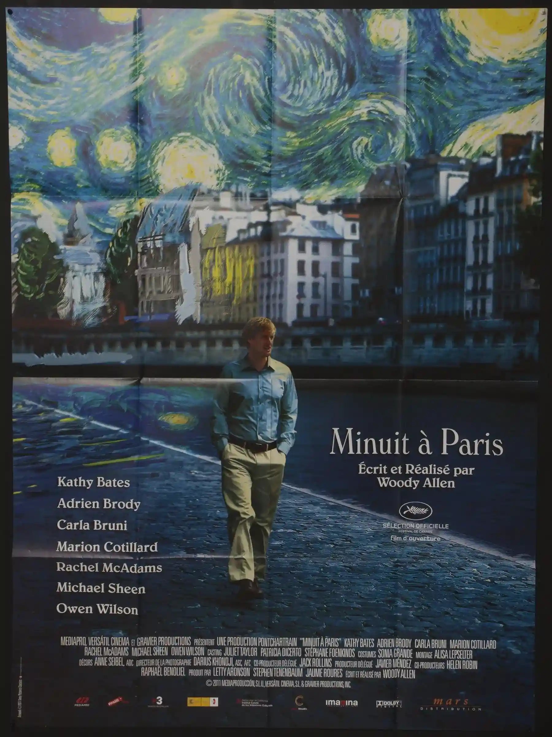 Midnight in Paris Movie Poster 2011 French 1 panel (47x63)