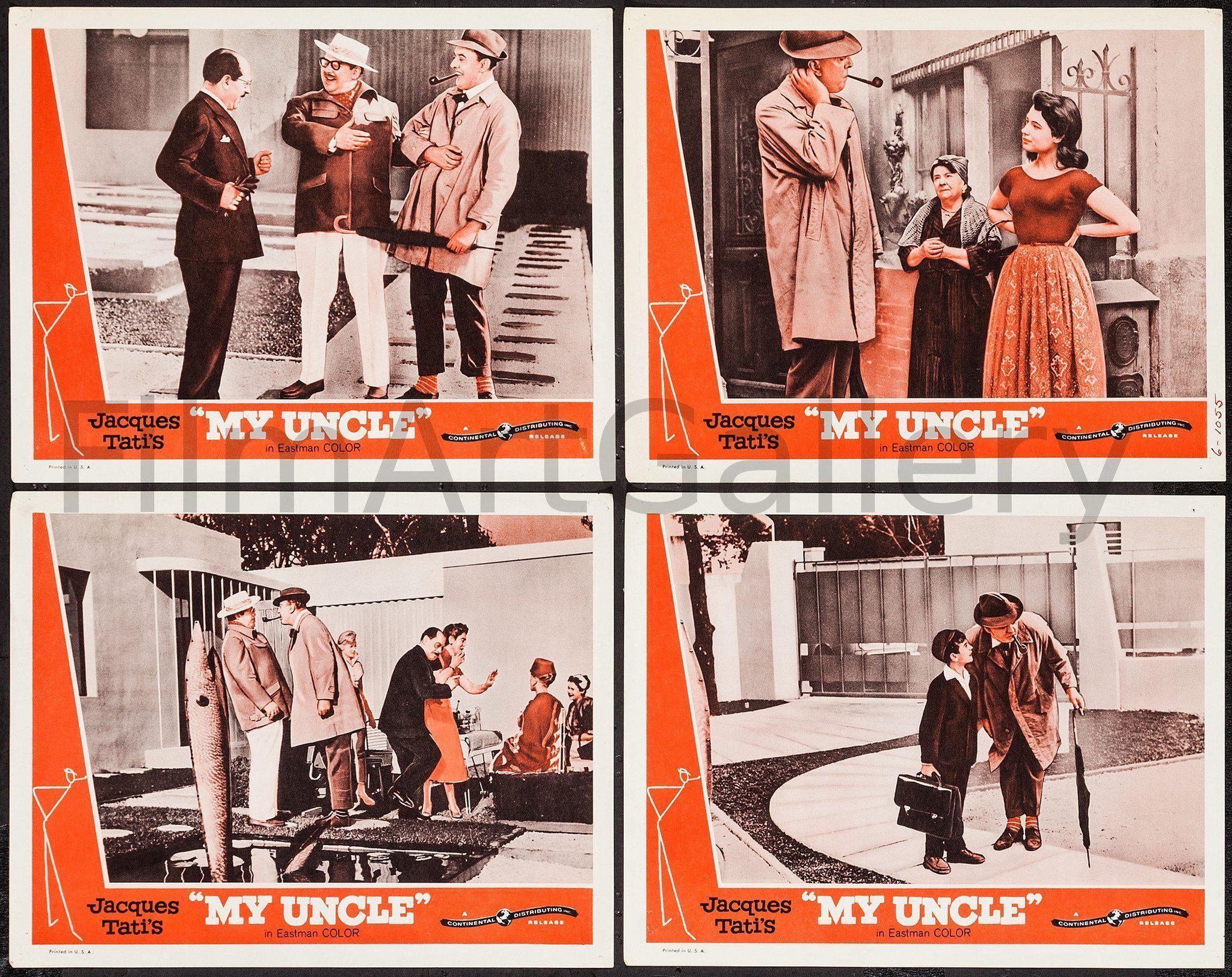 Mon Oncle Movie Poster 1958 Lobby Card Set