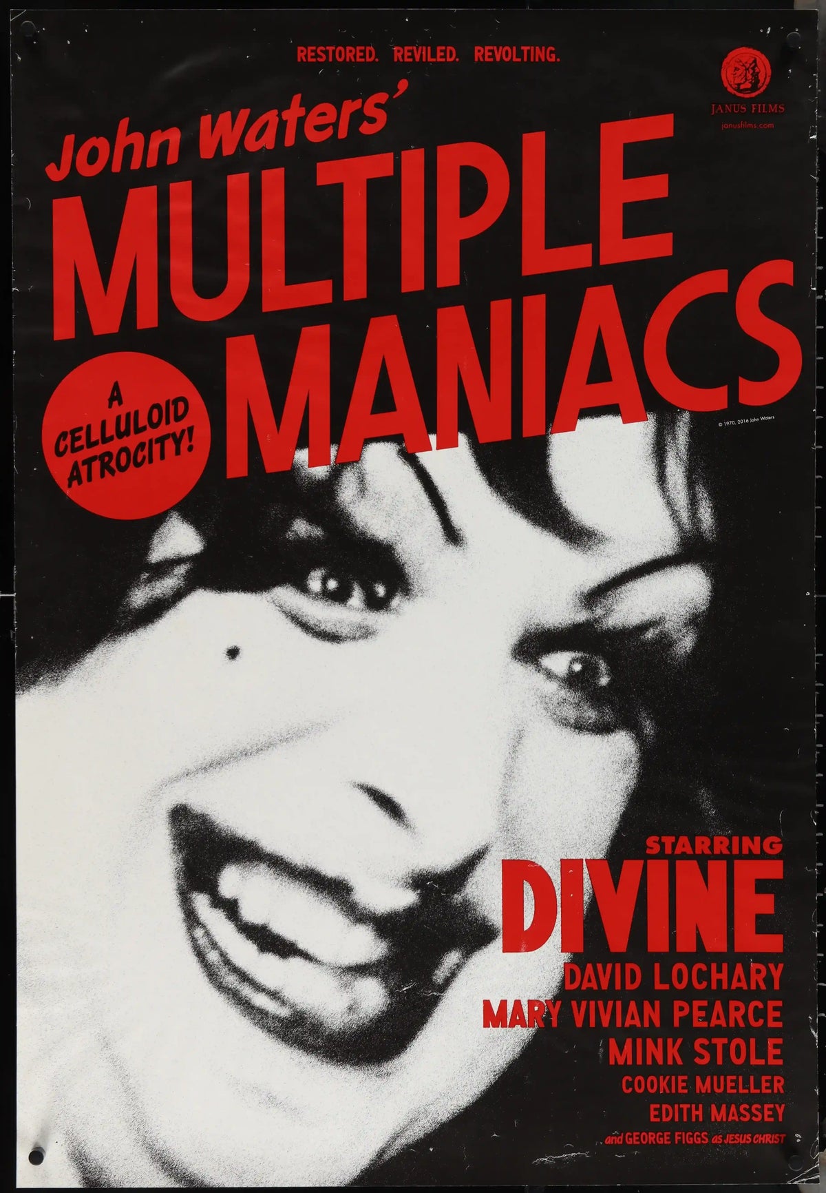 Multiple Maniacs Movie Poster 2017 RI 1 Sheet (27x41)