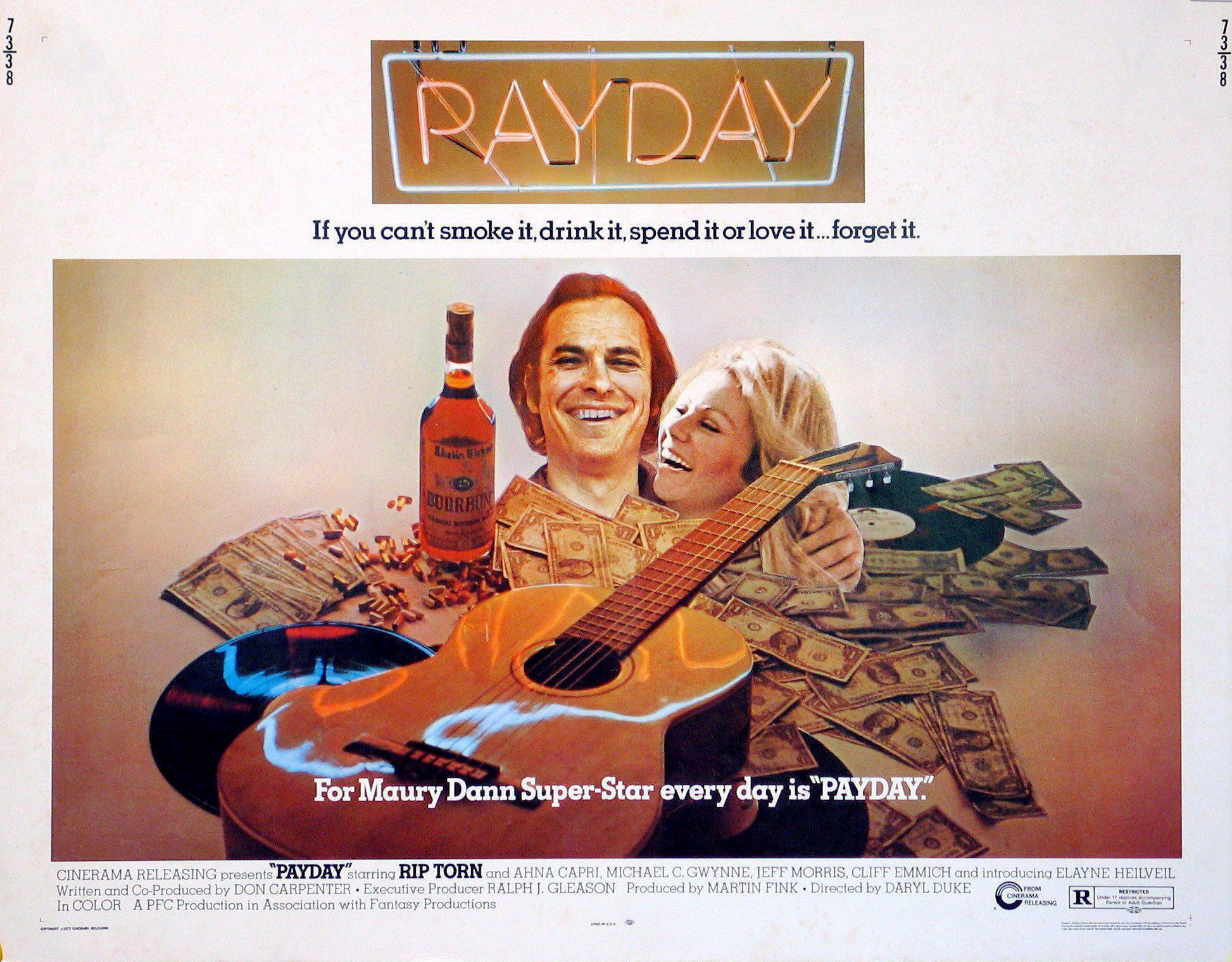 Payday Movie Poster 1973 Half sheet (22x28)
