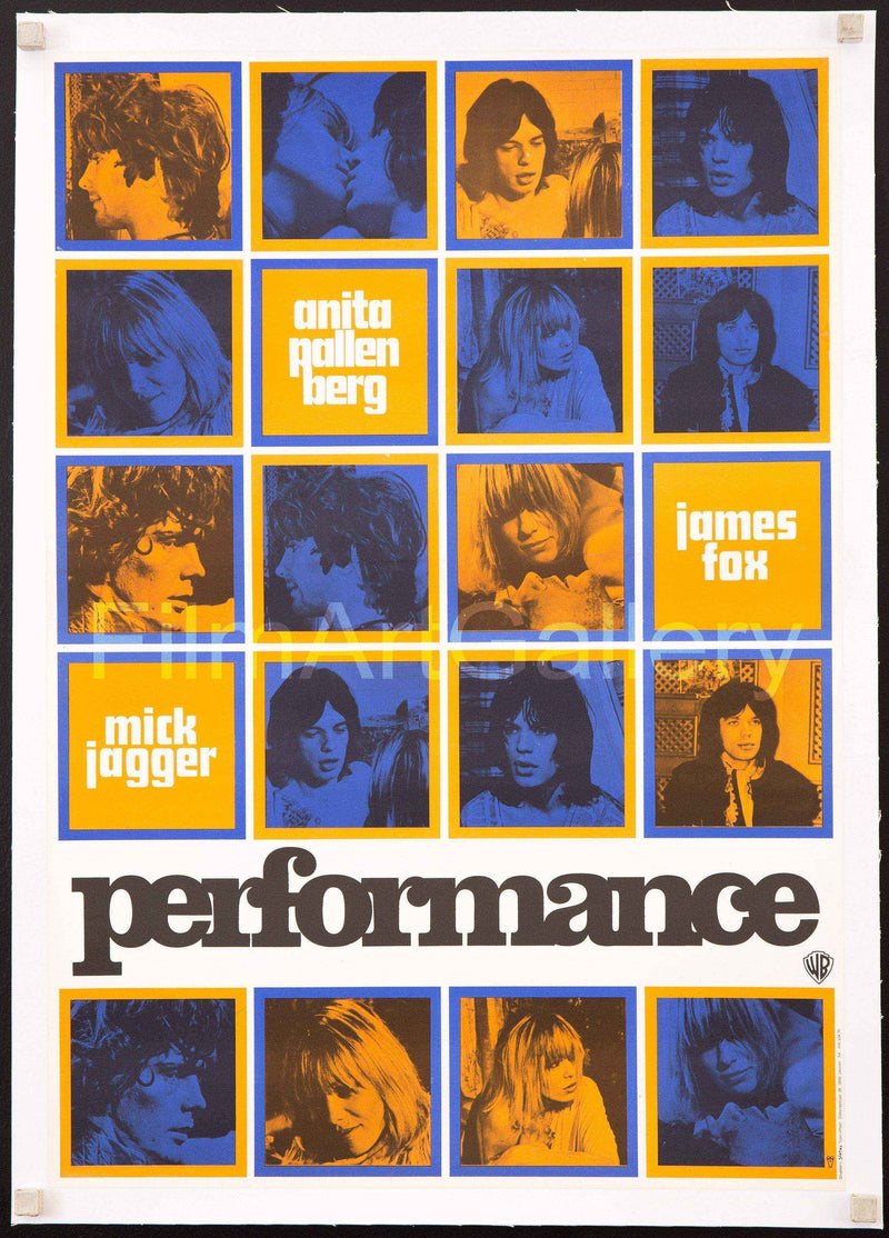 Performance Movie Poster 1970 16x22