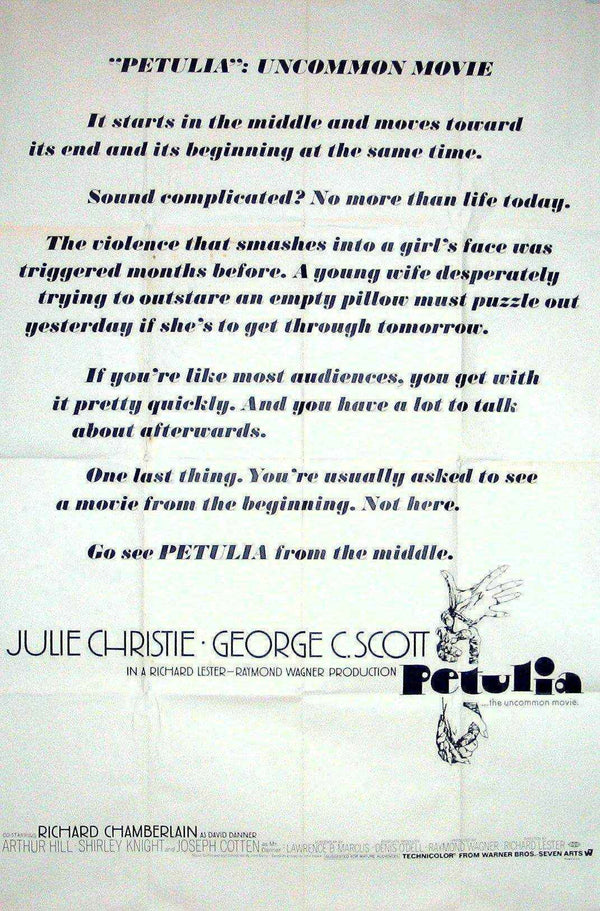Petulia Movie Poster 1968 40x60