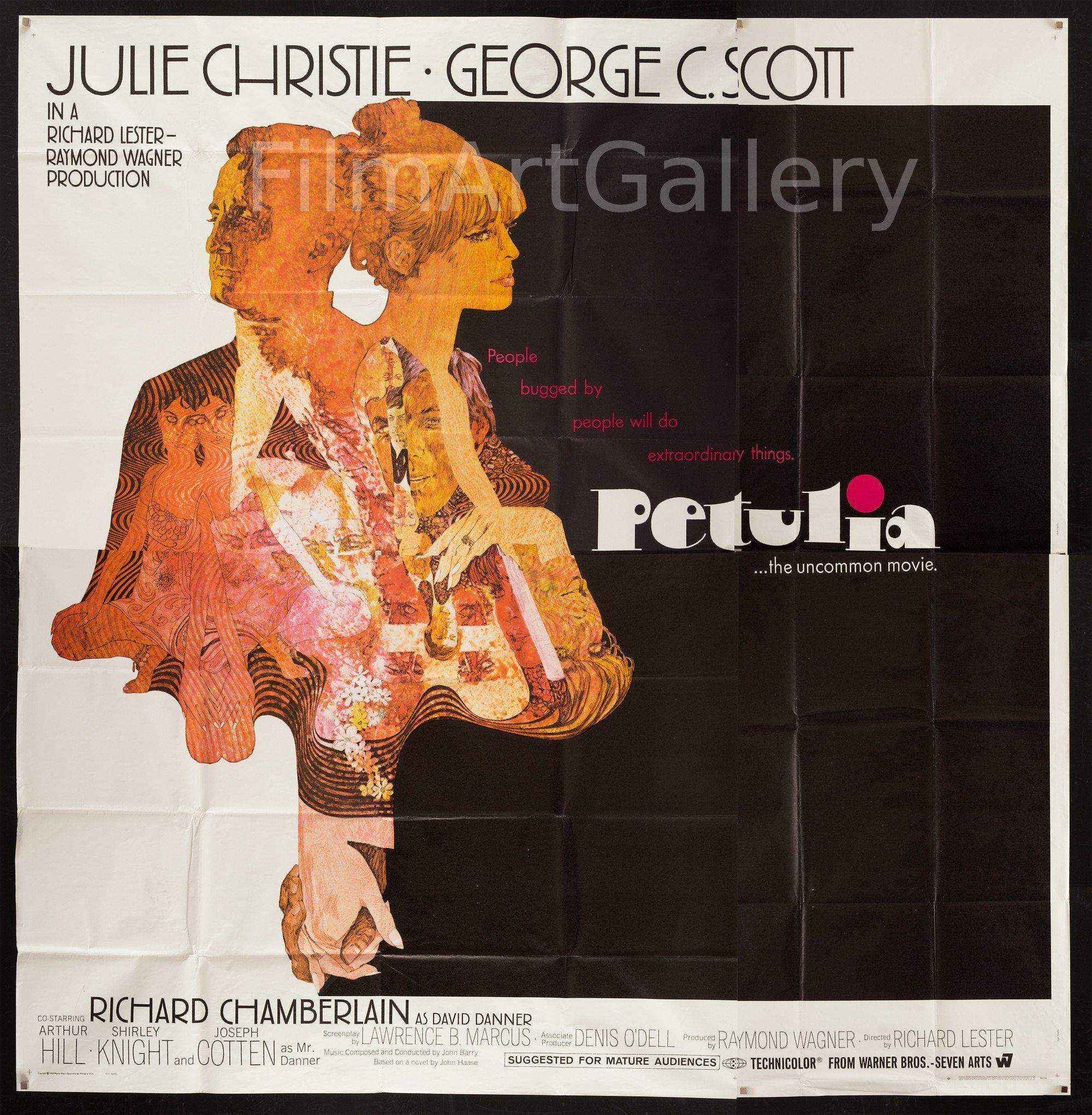 Petulia Movie Poster 1968 6 Sheet (81x81)