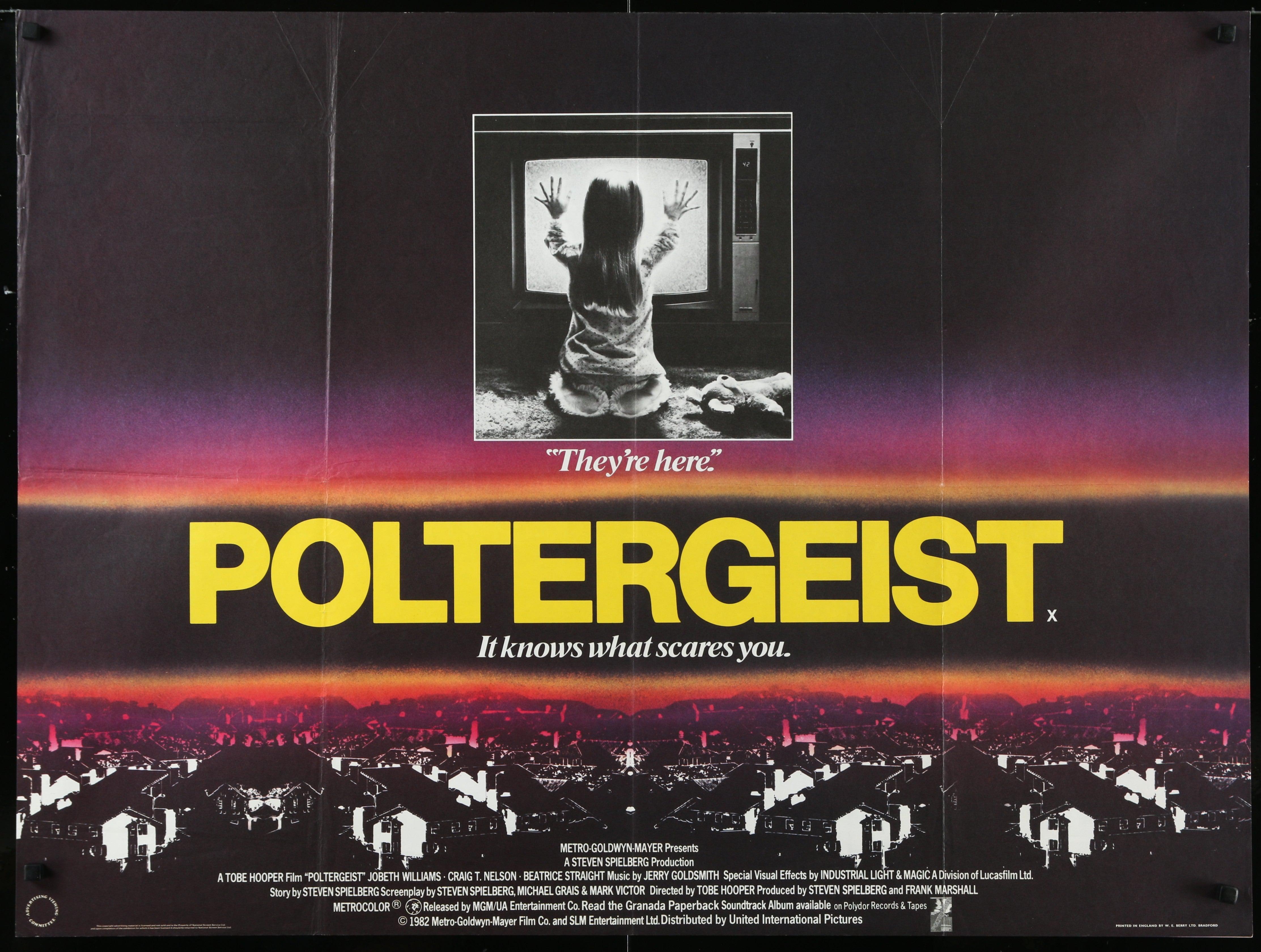 Poltergeist Movie Poster 1982 British Quad (30x40)