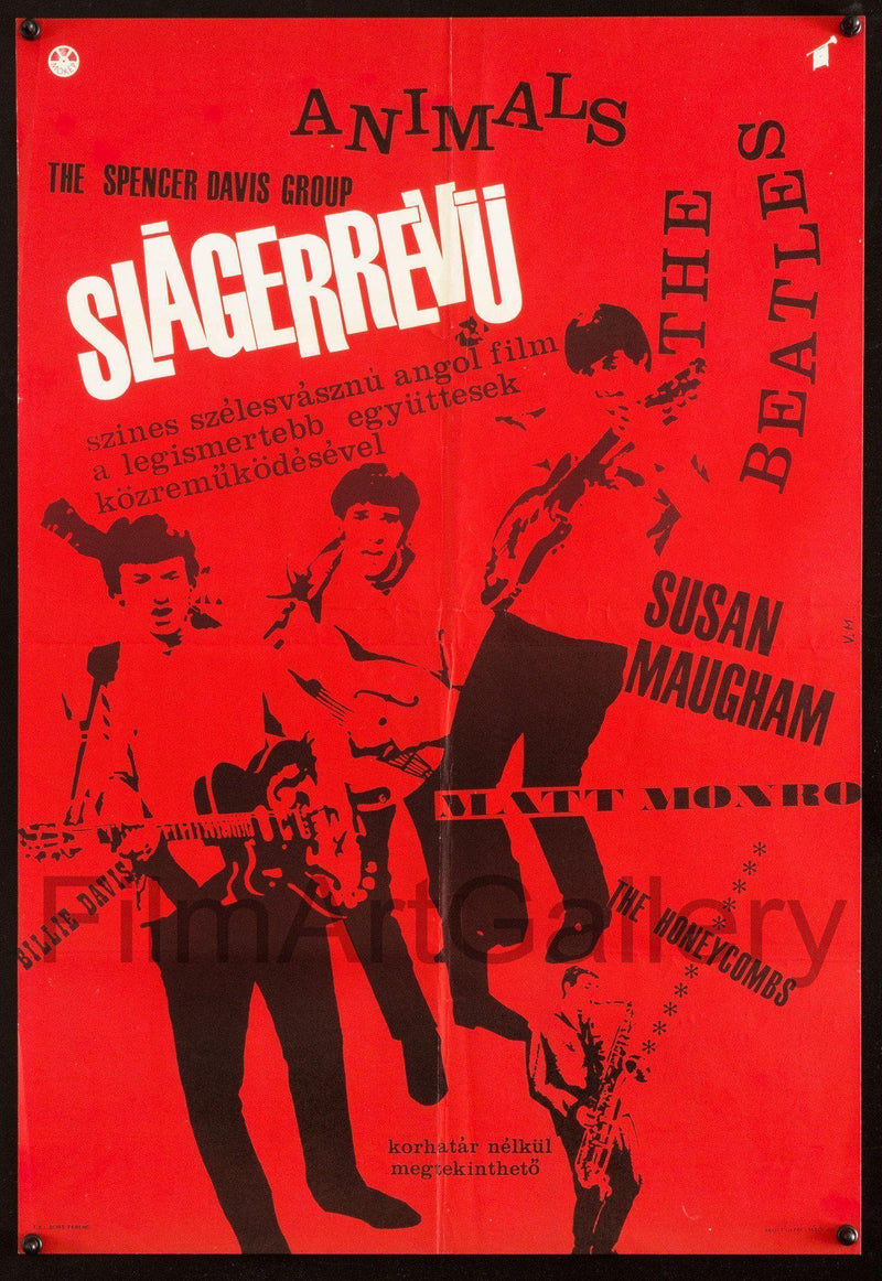 Pop Gear (Go Go Mania) Movie Poster 1966 15.5x22.5