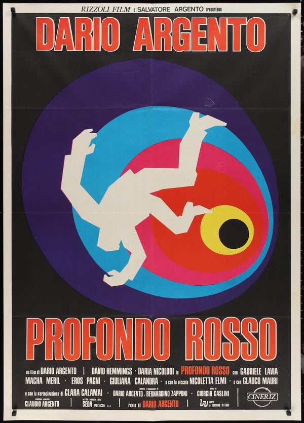 Profondo Rosso (Deep Red) Movie Poster 1970's RI Italian 2 Foglio