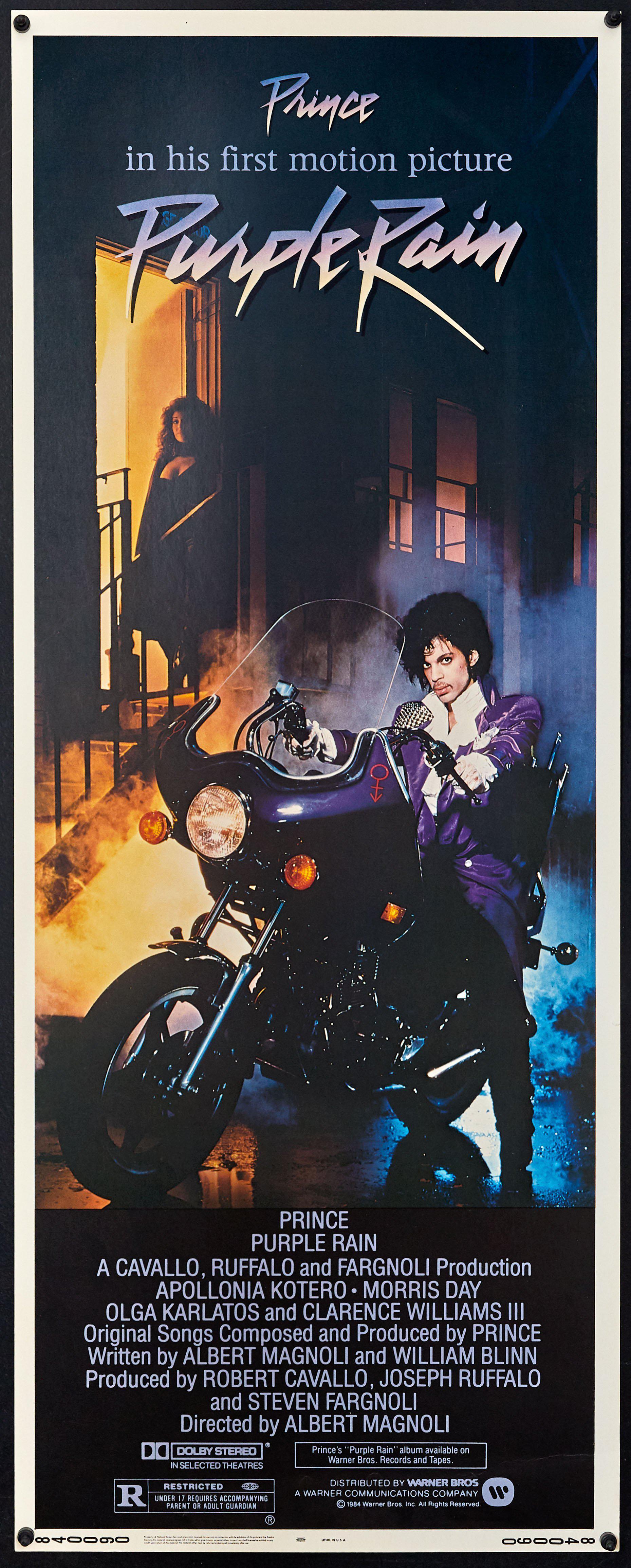 Purple Rain Movie Poster 1984 Insert (14x36)