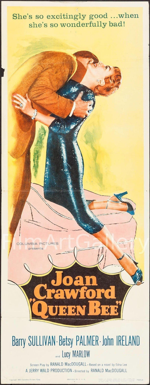 Queen Bee Movie Poster 1955 Insert (14x36)
