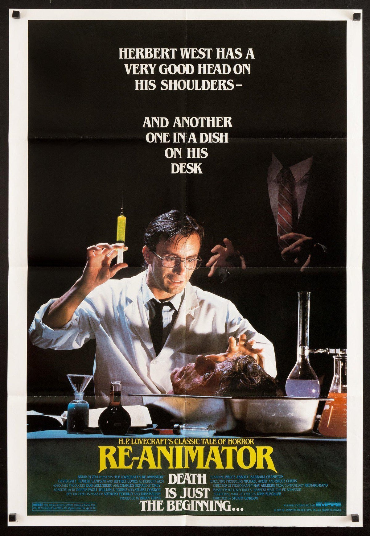 Re-Animator (Reanimator) Movie Poster 1985 1 Sheet (27x41)