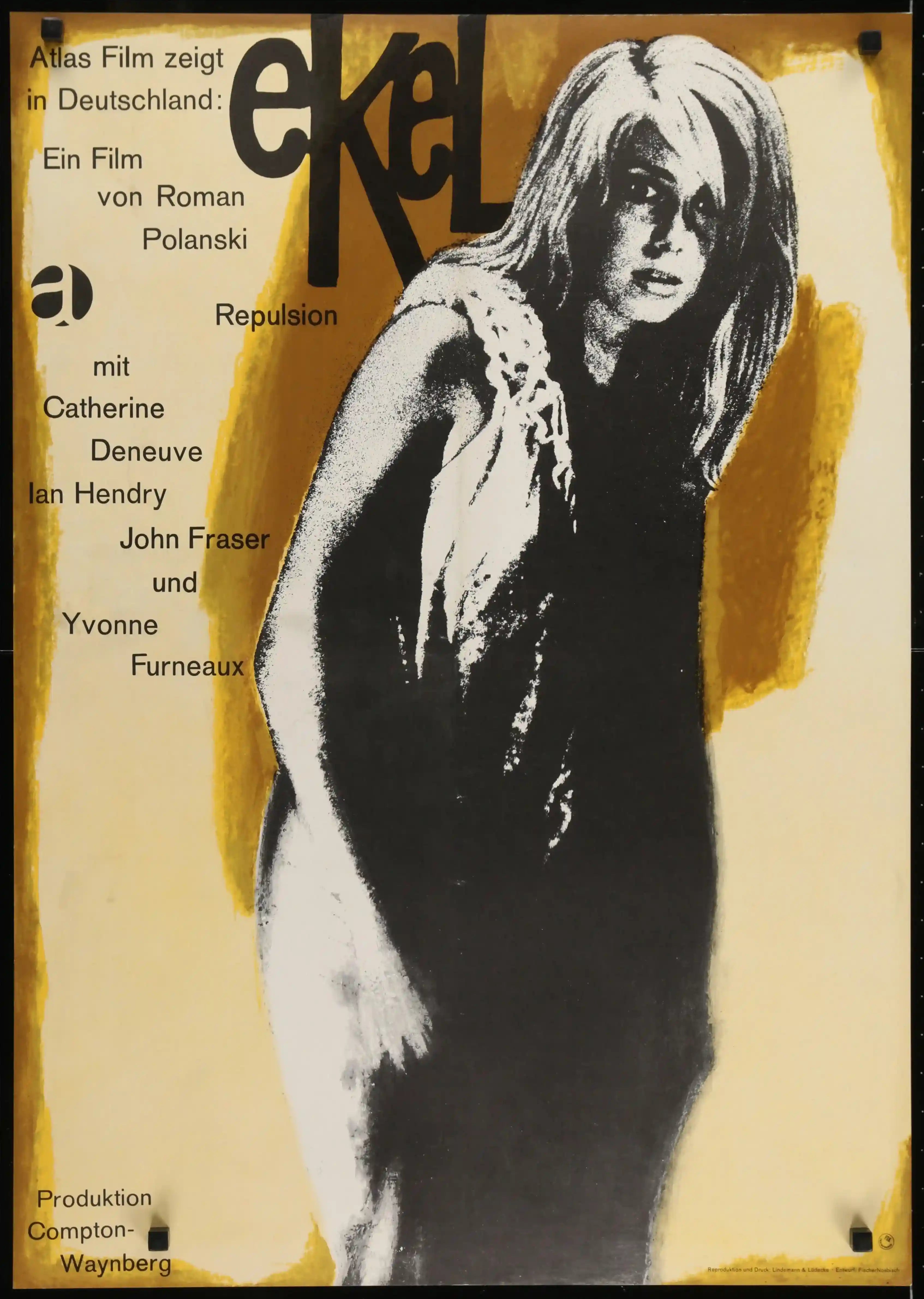 Repulsion Movie Poster 1965 German A1 (23x33)
