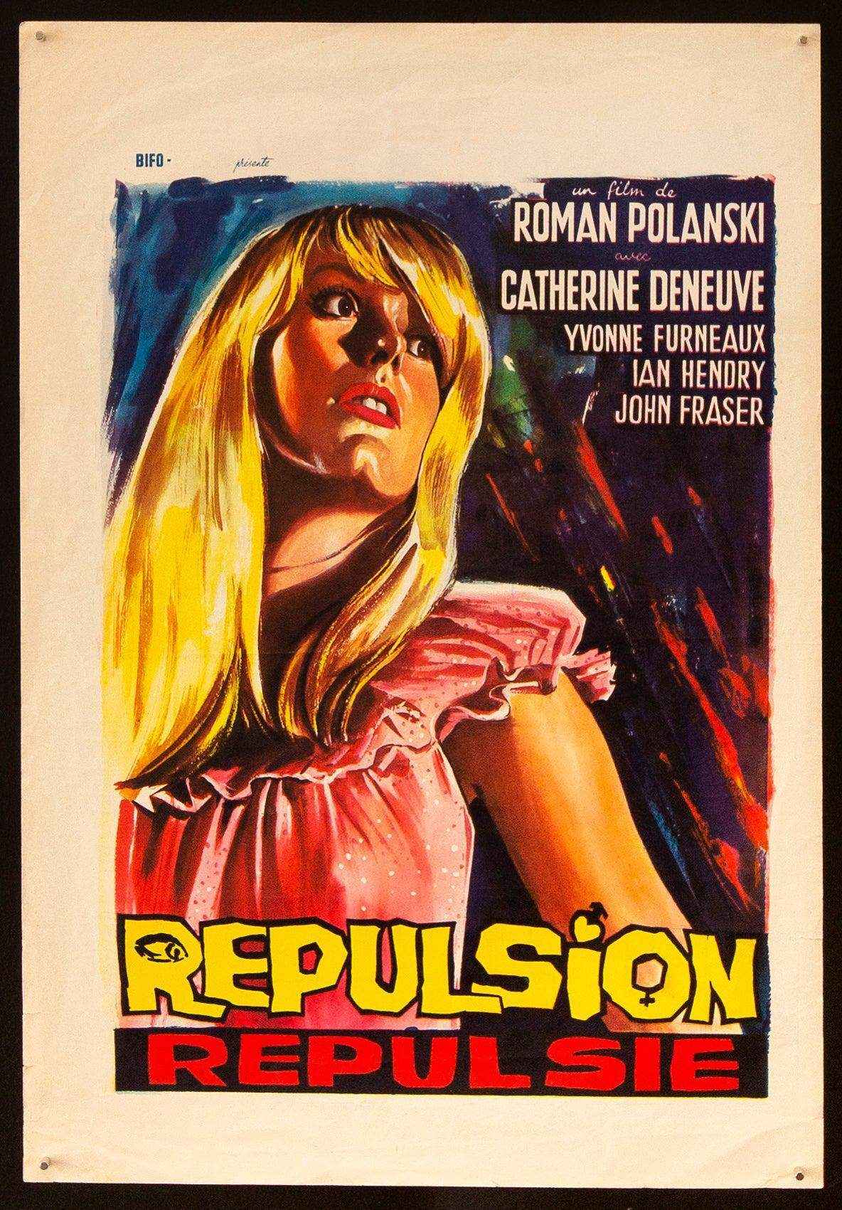 Repulsion Movie Poster 1965 Belgian (14x22)