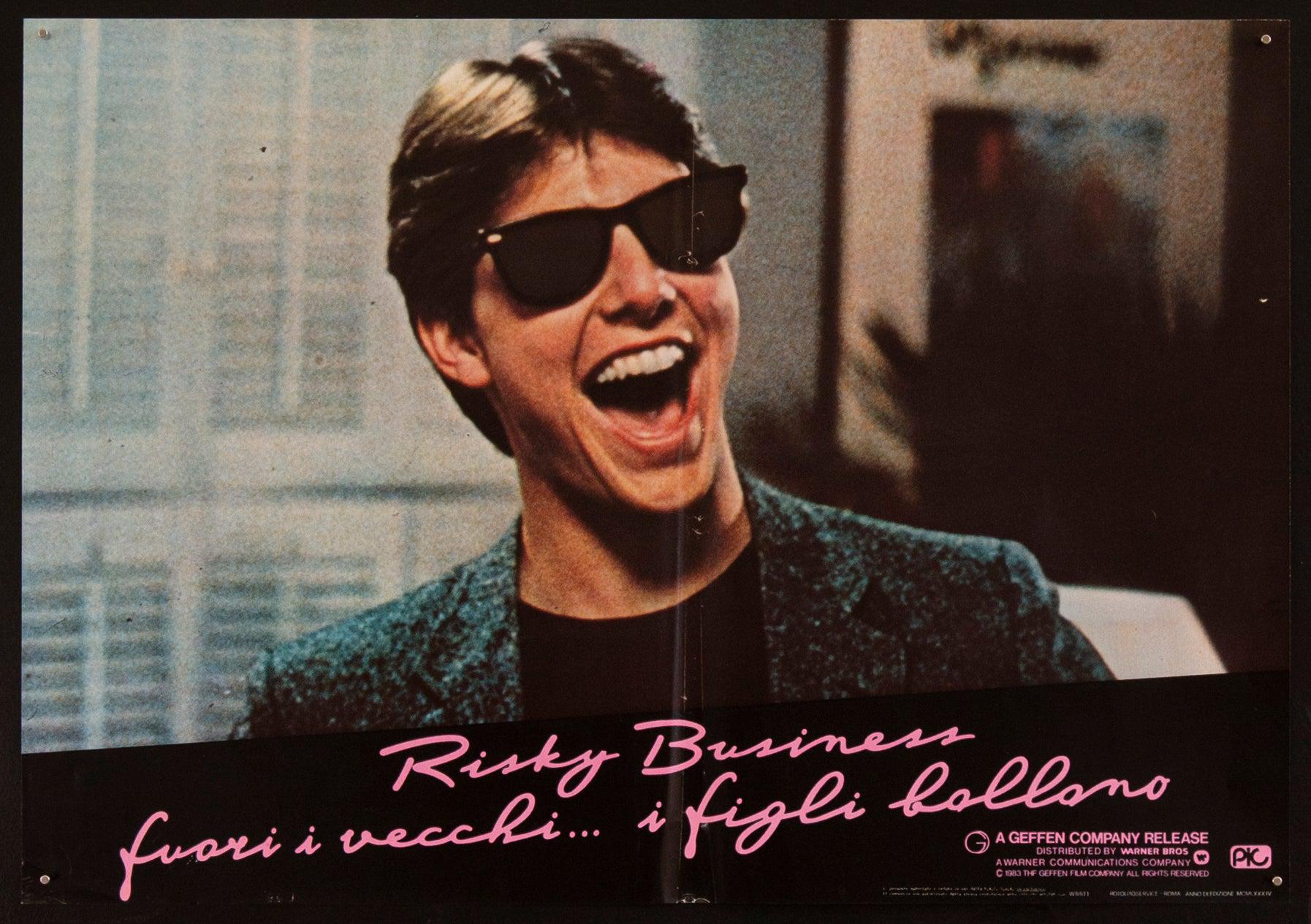 Risky Business Movie Poster 1984 Italian Photobusta (18x26)
