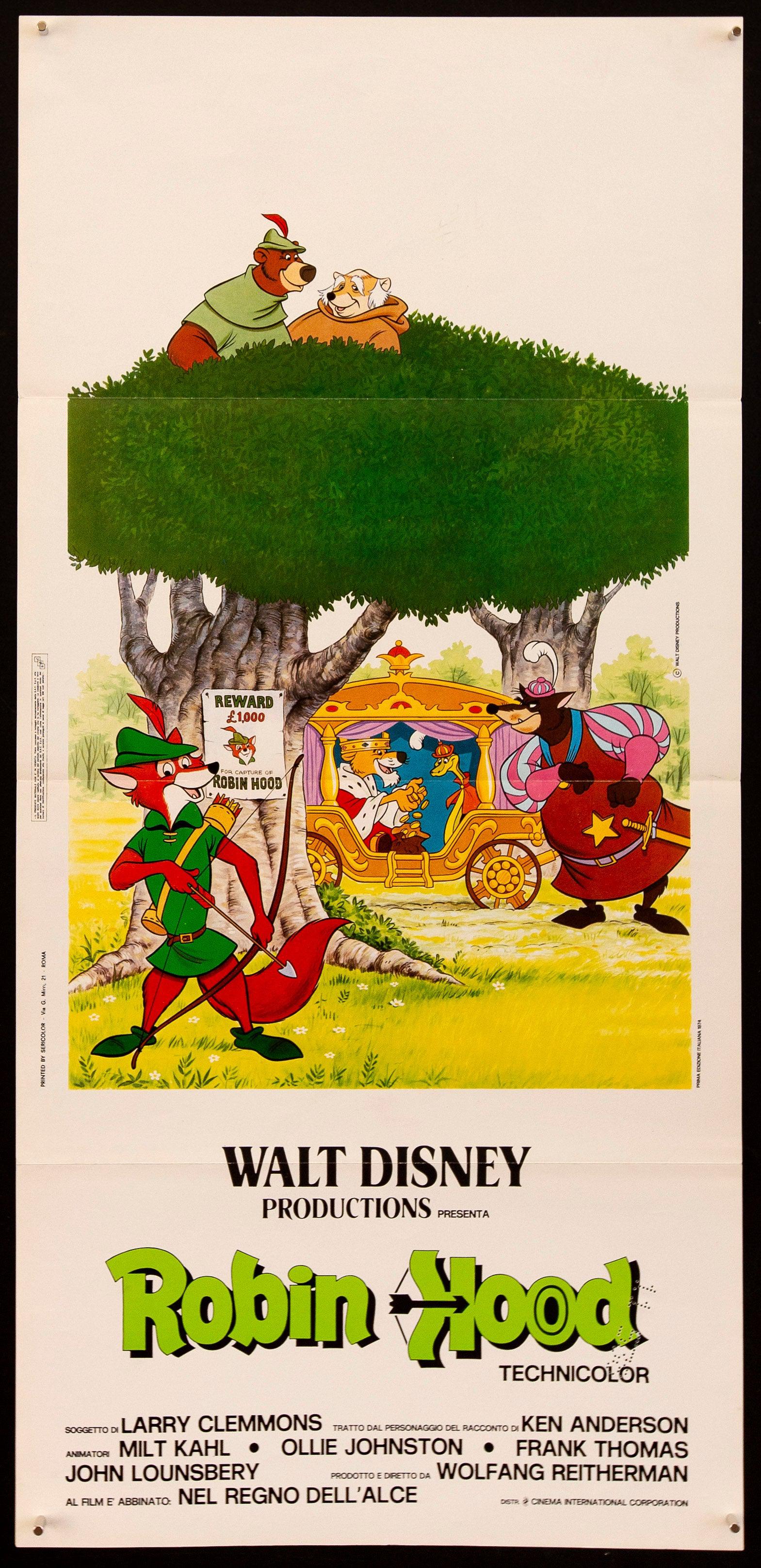 Robin Hood Movie Poster 1967 Italian Locandina (13x28)