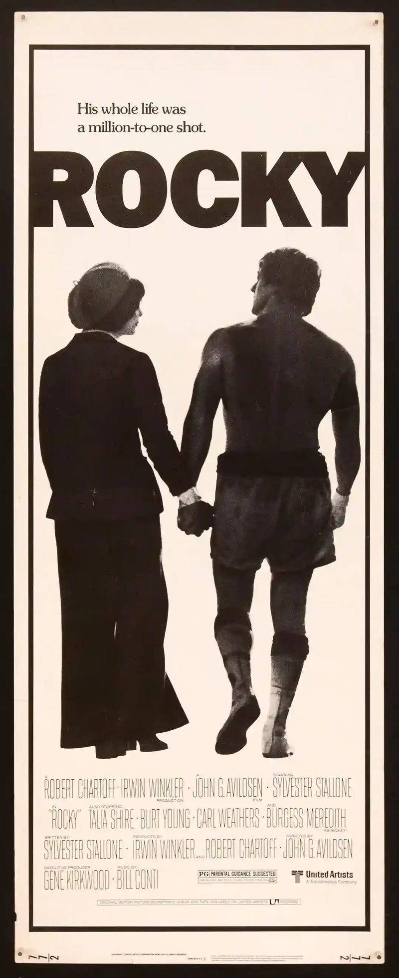 Rocky Movie Poster 1976 Insert (14x36)