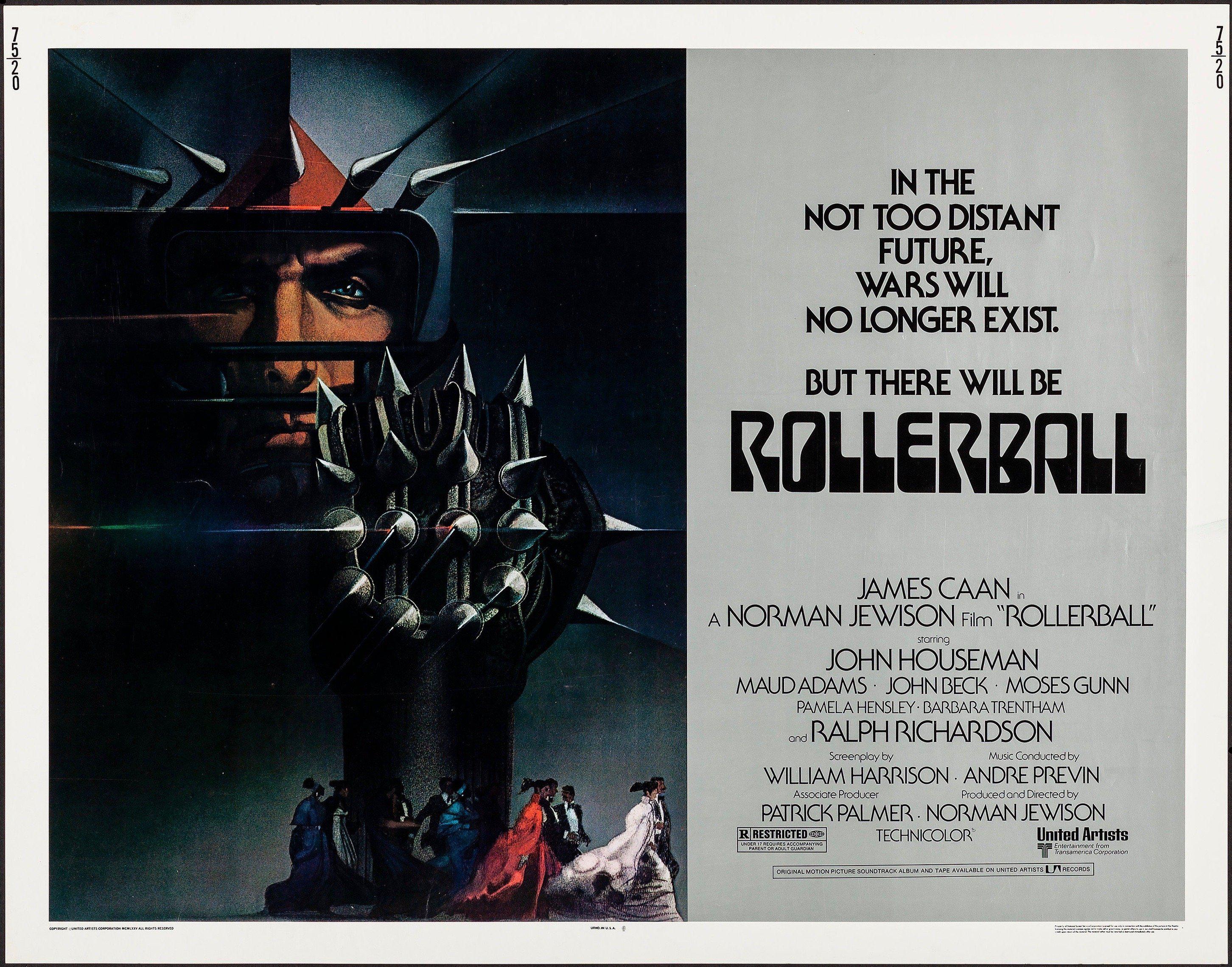 Rollerball Movie Poster 1975 Half Sheet (22x28)