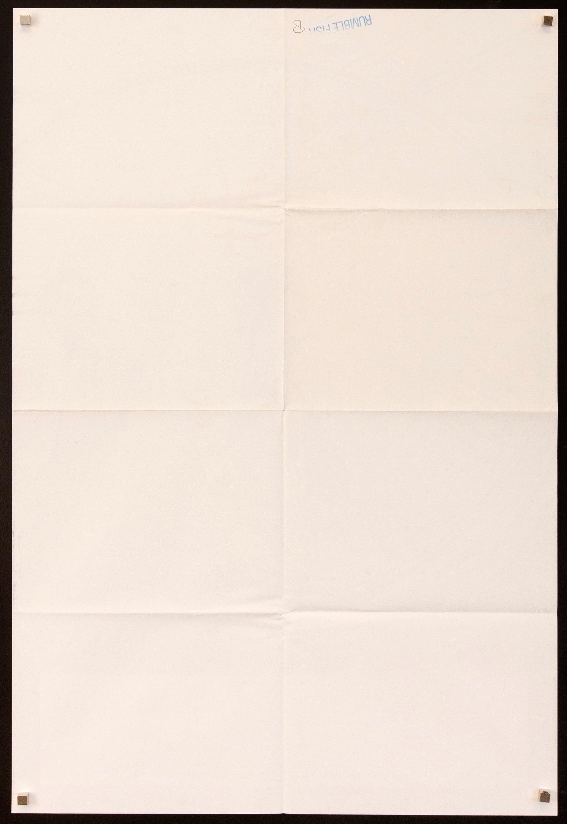 Rumble Fish Movie Poster 1983 1 Sheet (27x41)