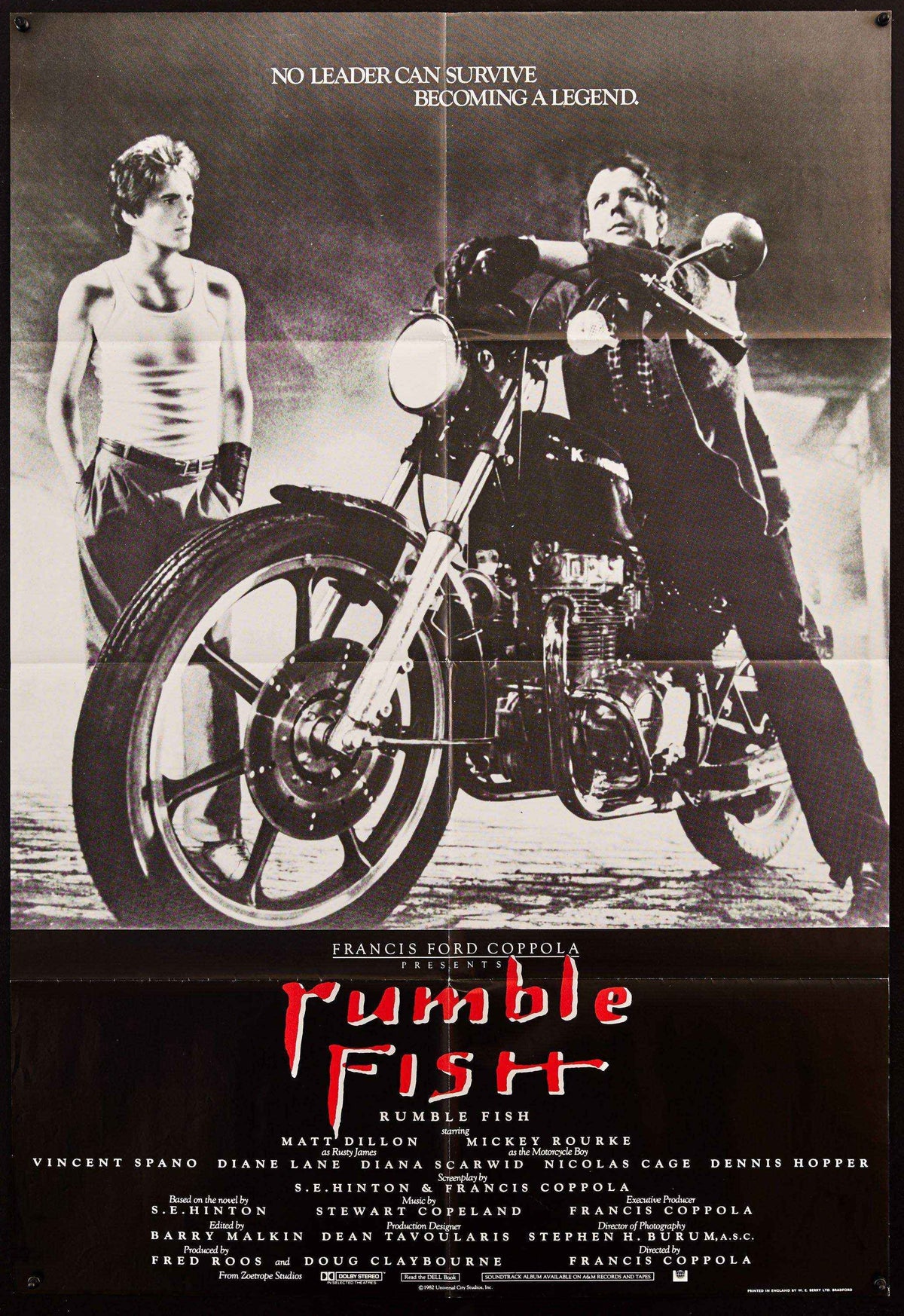 Rumble Fish Movie Poster 1983 1 Sheet (27x41)