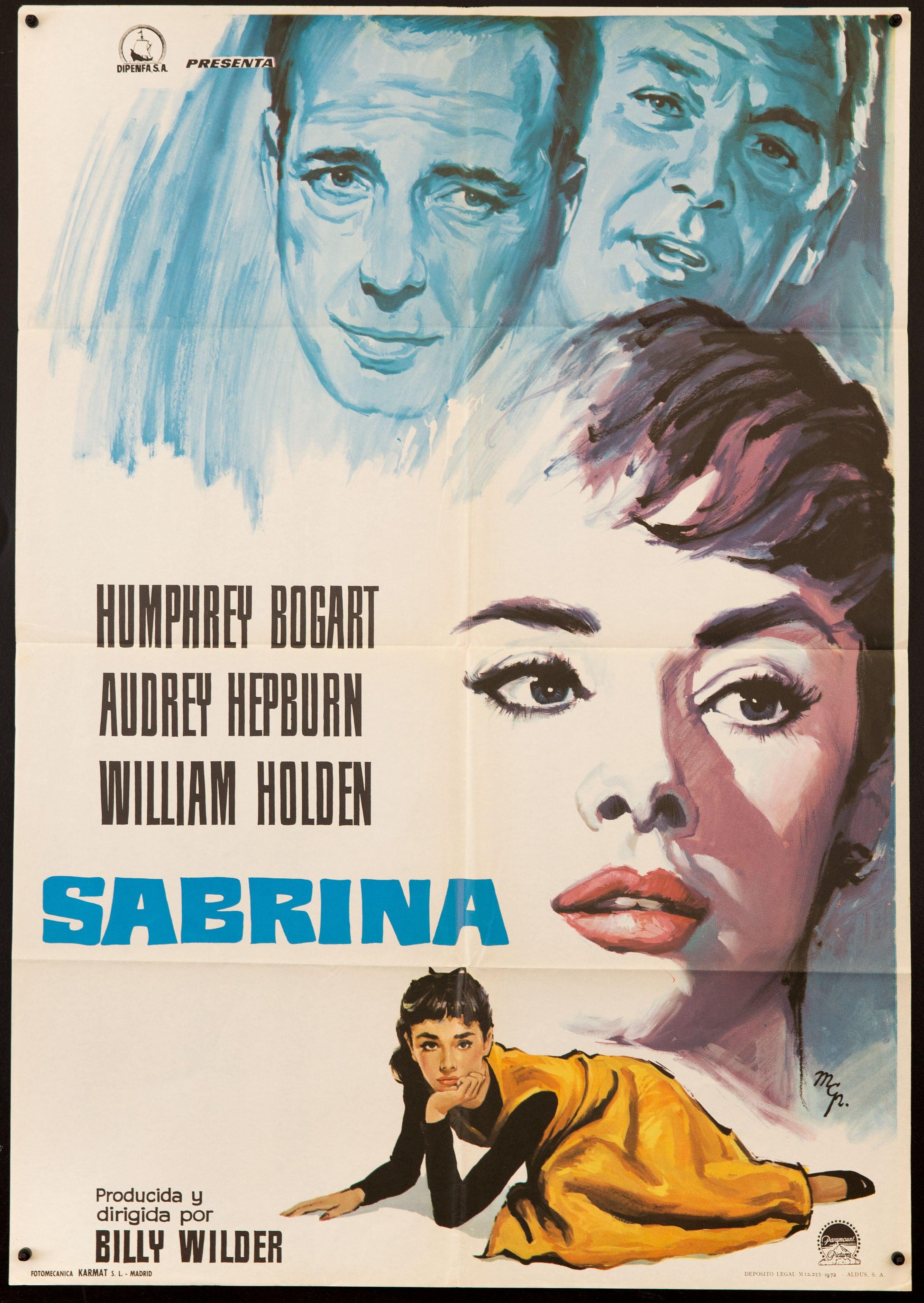 Sabrina Movie Poster 1972 RI 1 Sheet (27x41)
