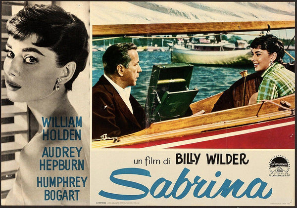 Sabrina Movie Poster 1962 RI Italian Photobusta (18x26)