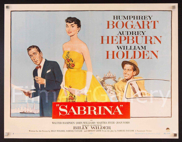 Sabrina Movie Poster 1954 Half Sheet (22x28)
