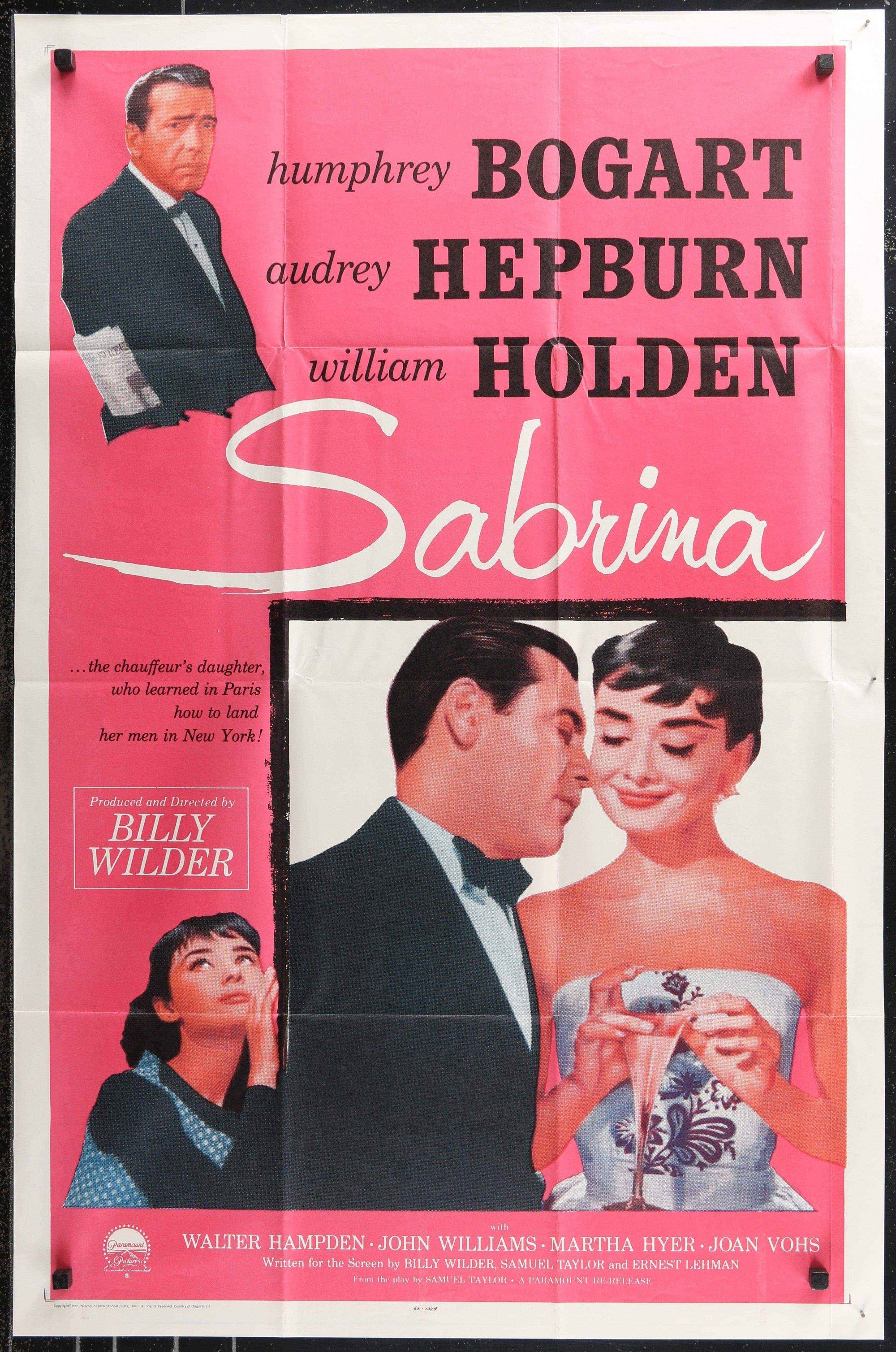 Sabrina Movie Poster 1962 RI 1 Sheet (27x41)