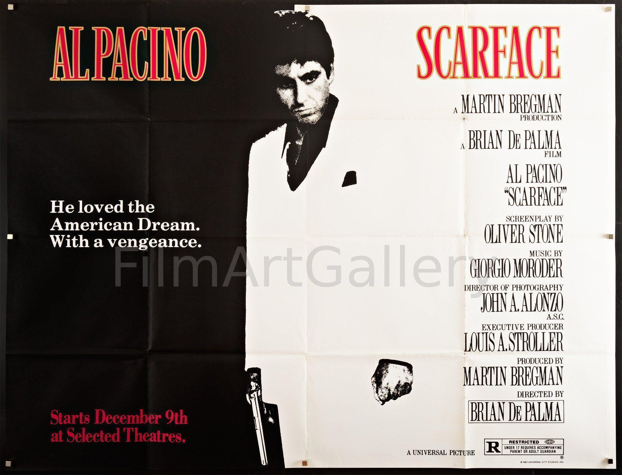 Scarface Movie Poster 1983 Subway 2 sheet (45x59)