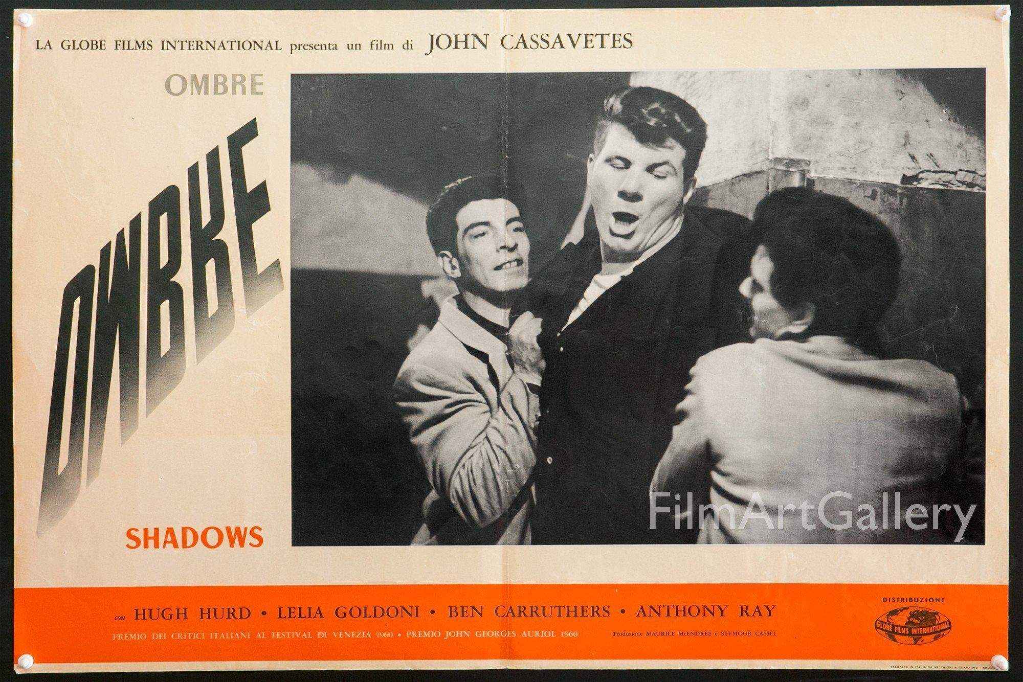 Shadows Movie Poster 1961 Italian Photobusta (18x26)