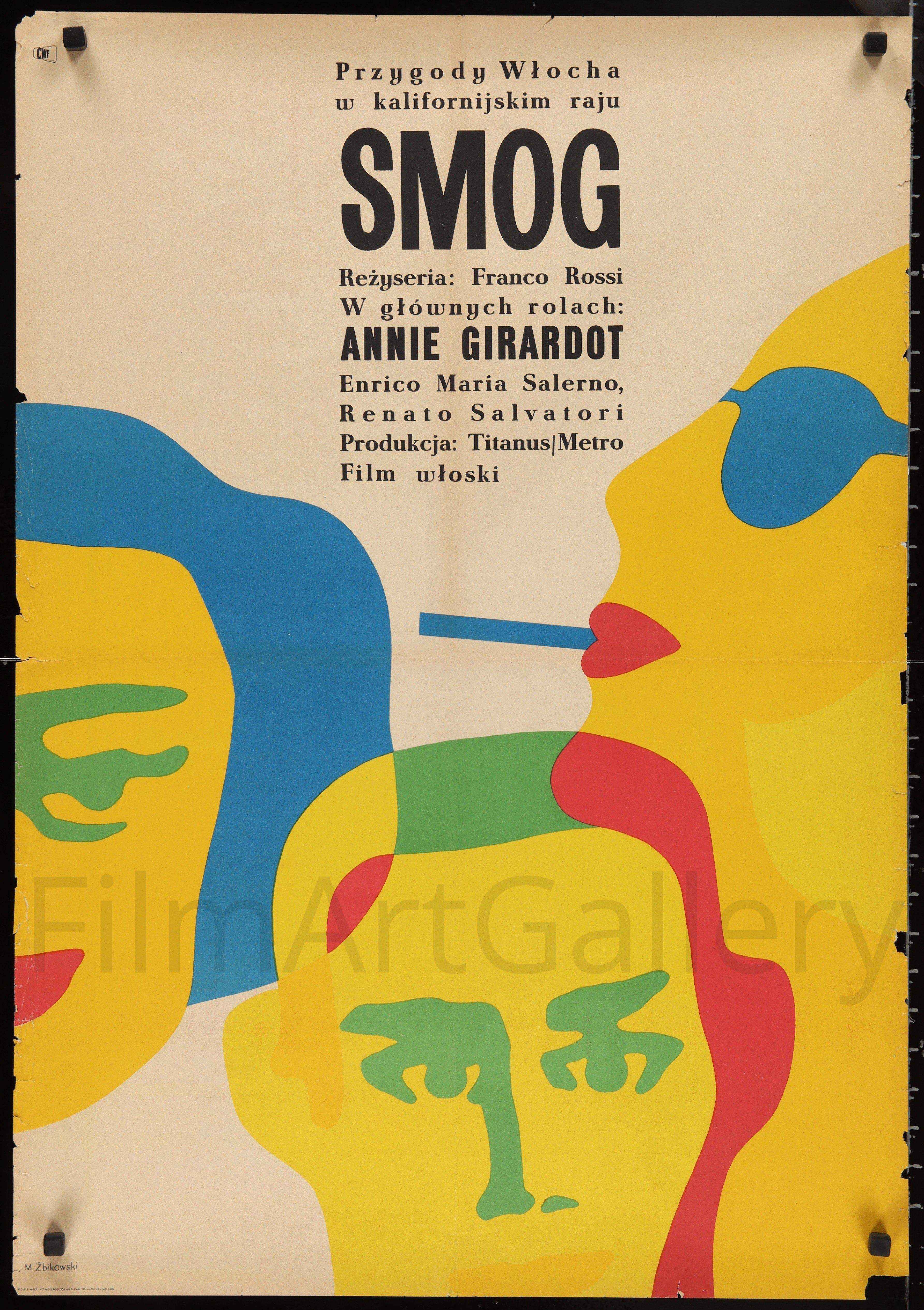 Smog Movie Poster 1967 Polish A1 (23x33)