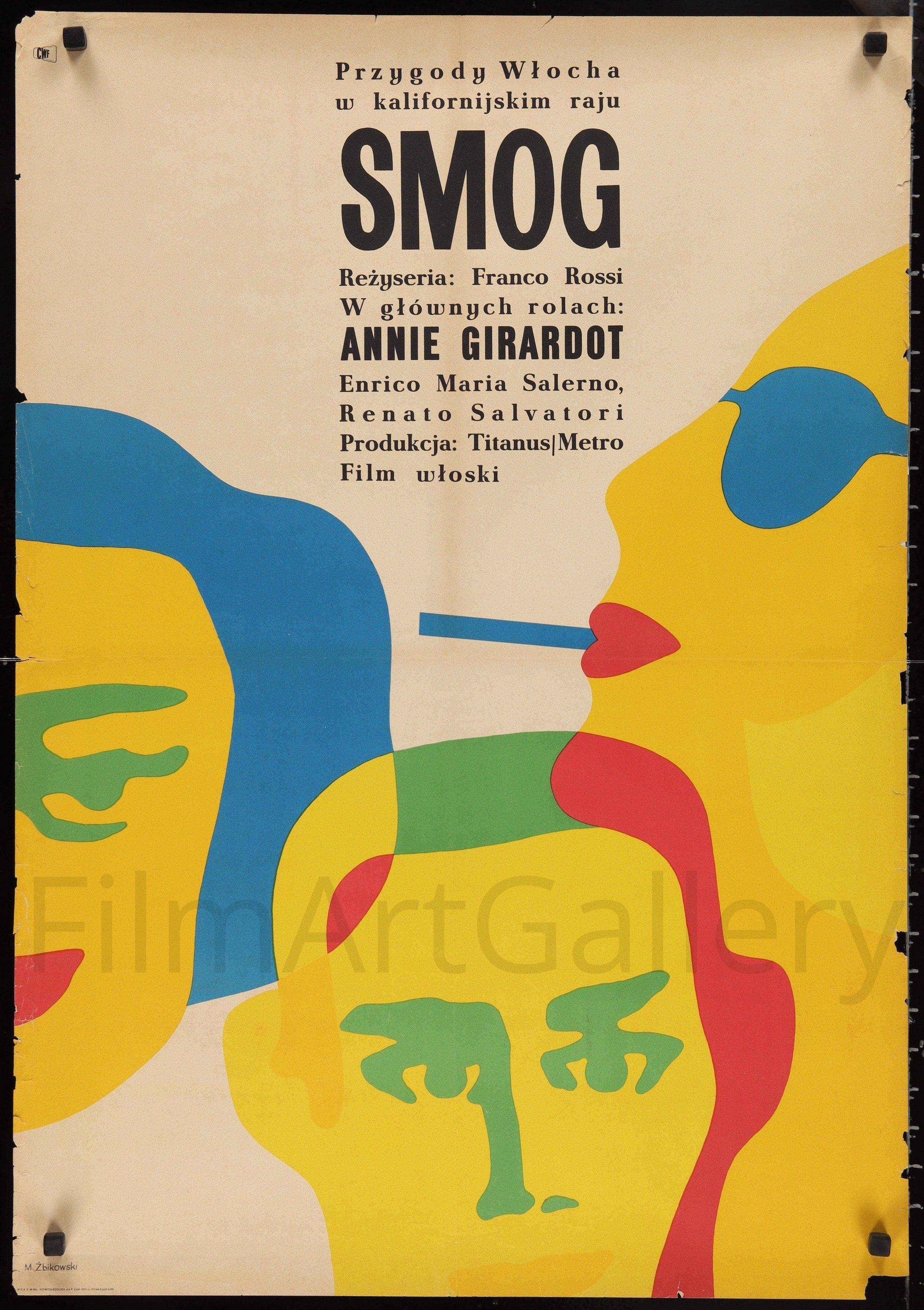 Smog Movie Poster 1967 Polish A1 (23x33)