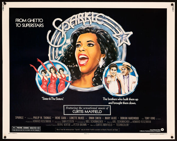Sparkle Movie Poster 1976 Half Sheet (22x28)