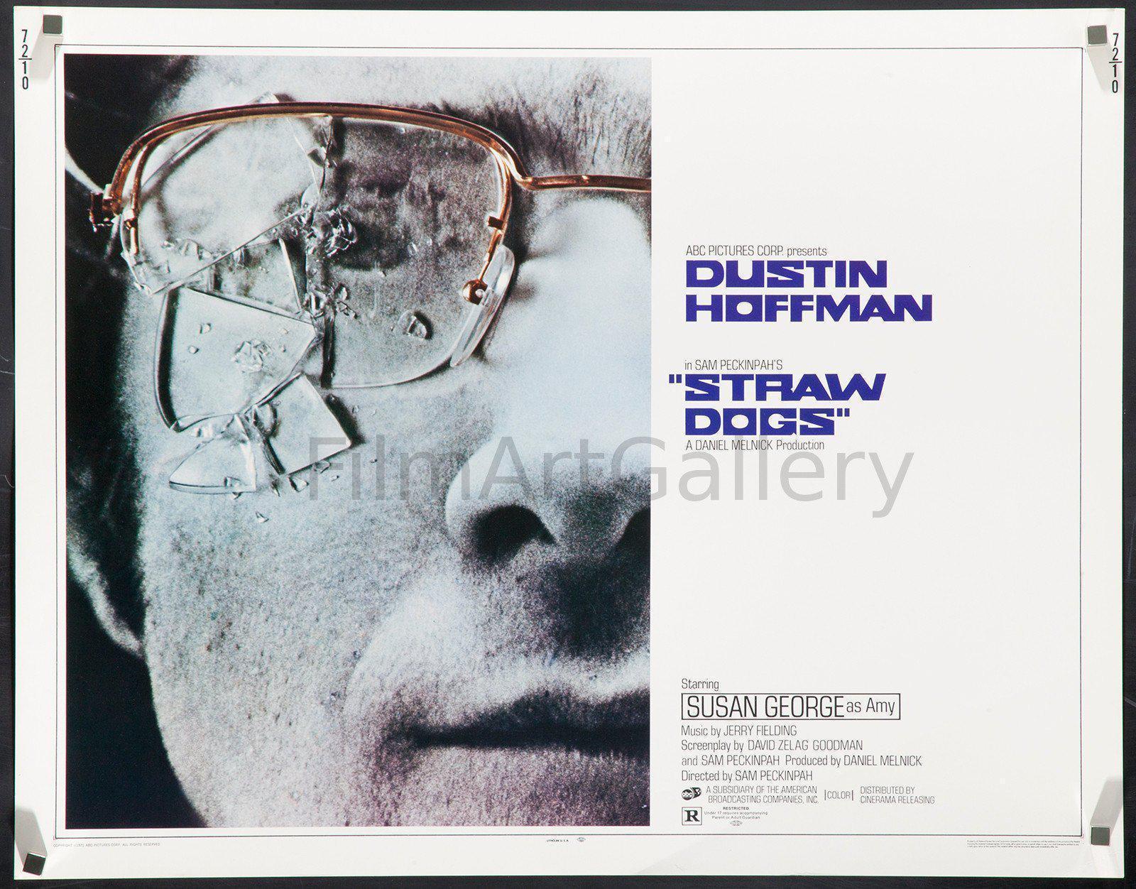Straw Dogs Movie Poster 1971 Half sheet (22x28)