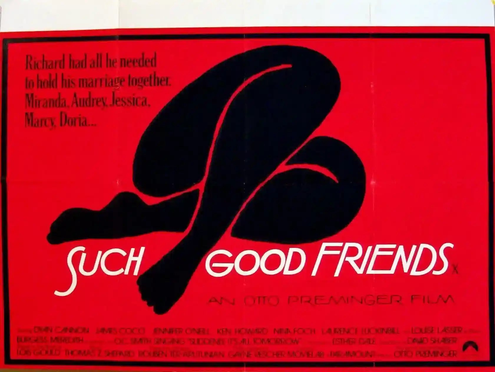 Such Good Friends Movie Poster 1972 British Quad (30x40)