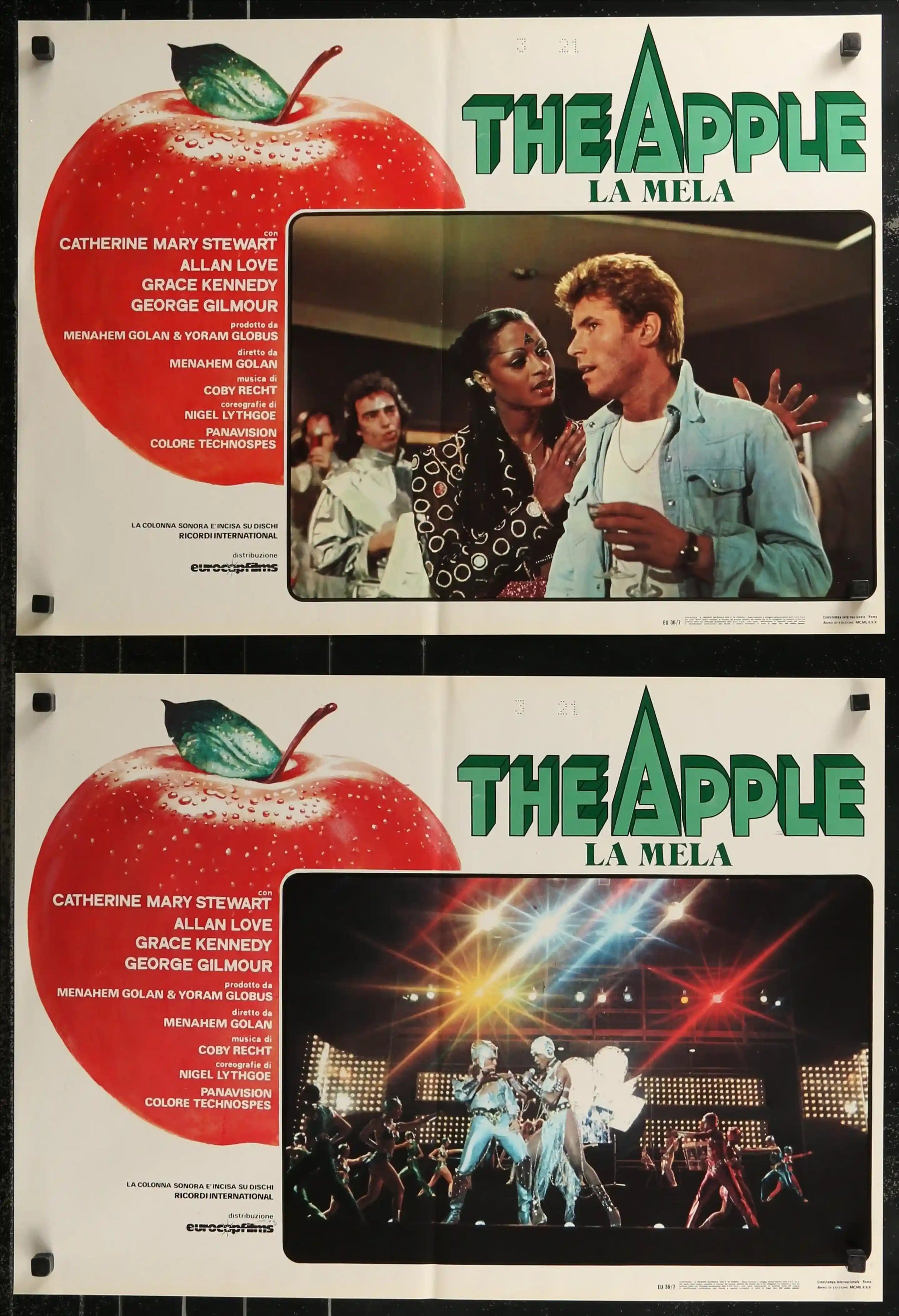 The Apple Movie Poster 1981 Italian Photobusta (18x26)